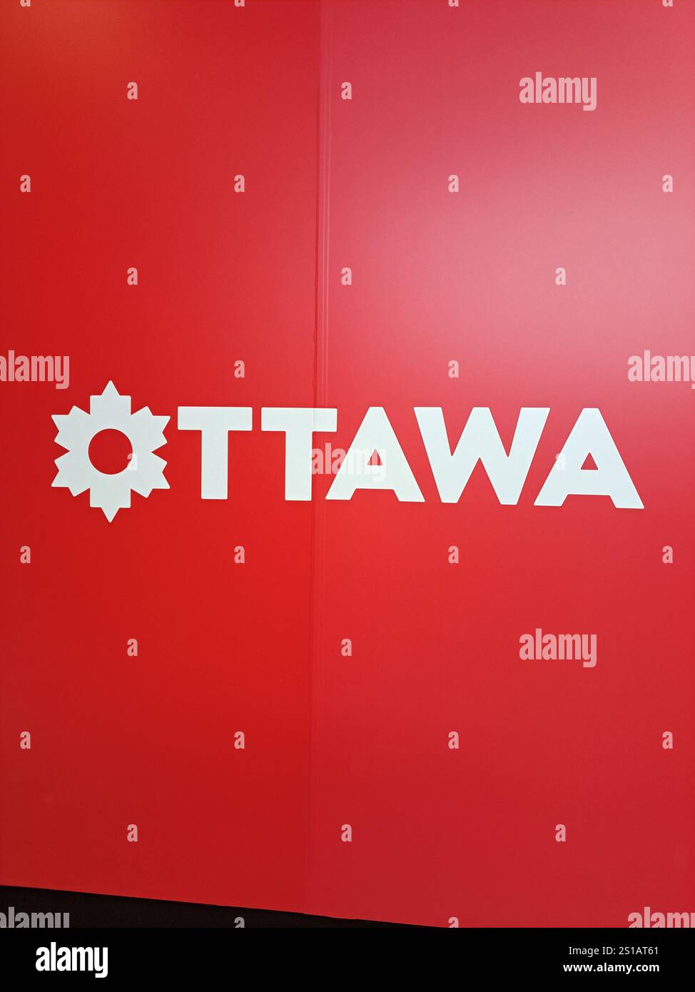 Ottawa sign inside the Ottawa International Airport in Ontario, Canada ...