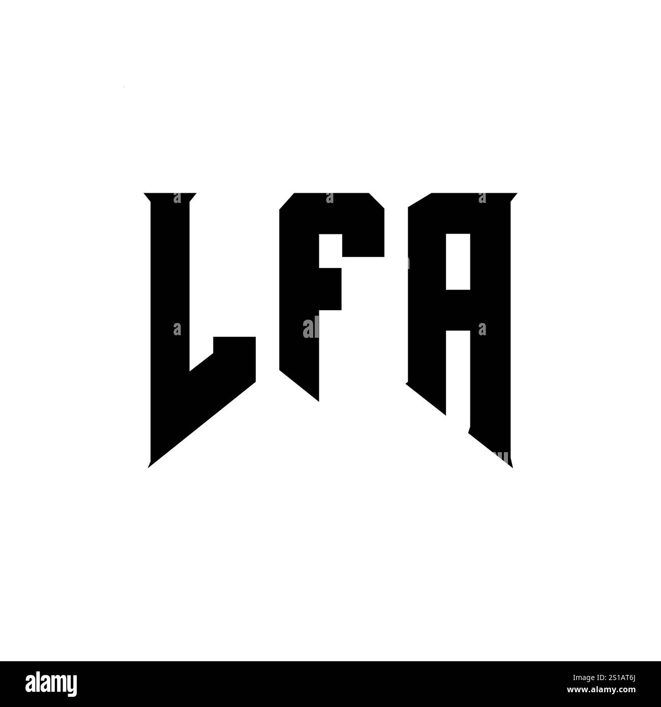 LFA letter logo design for technology company. LFA logo design black ...