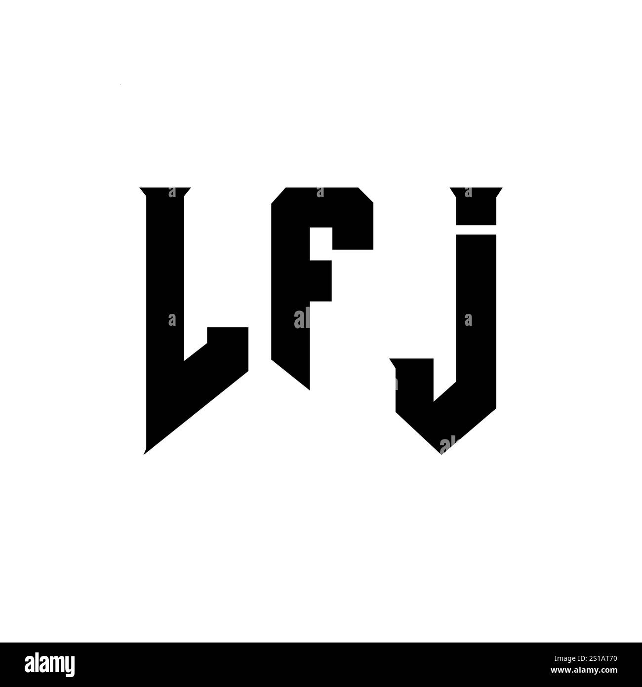 LFJ letter logo design for technology company. LFJ logo design black ...
