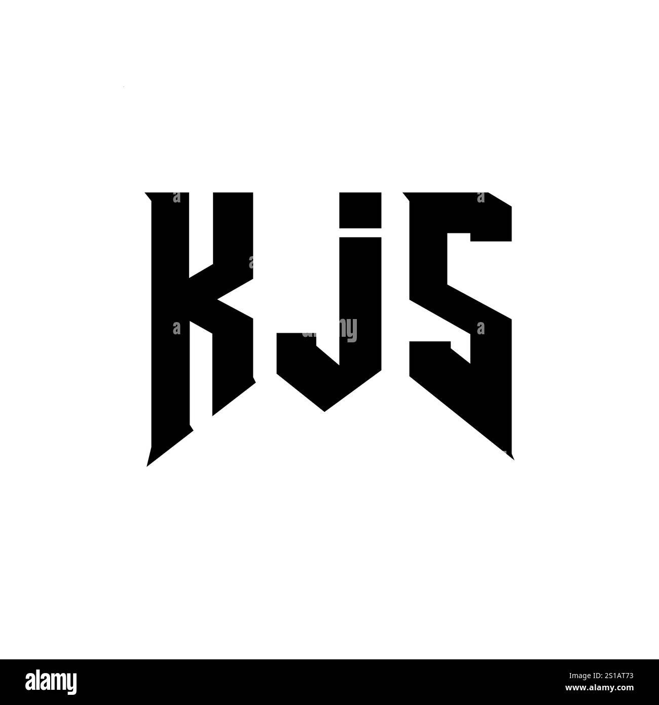 KJS letter logo design for technology company. KJS logo design black ...