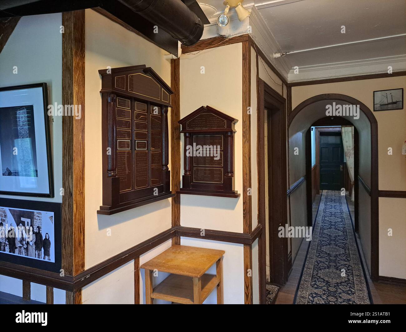 Hallway in Hawthorne Cottage National Historic Site in Brigus ...