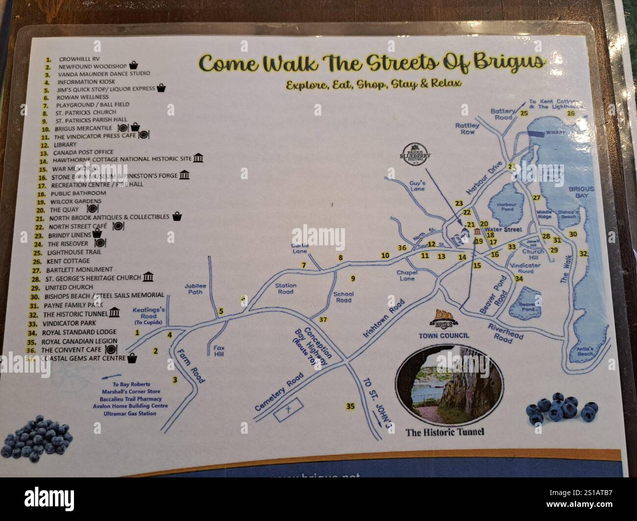 Come walk the streets of Brigus map in Hawthorne Cottage National ...