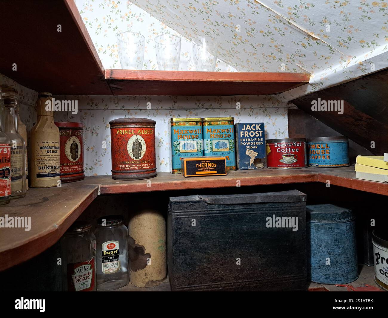 Pantry in Hawthorne Cottage National Historic Site in Brigus ...