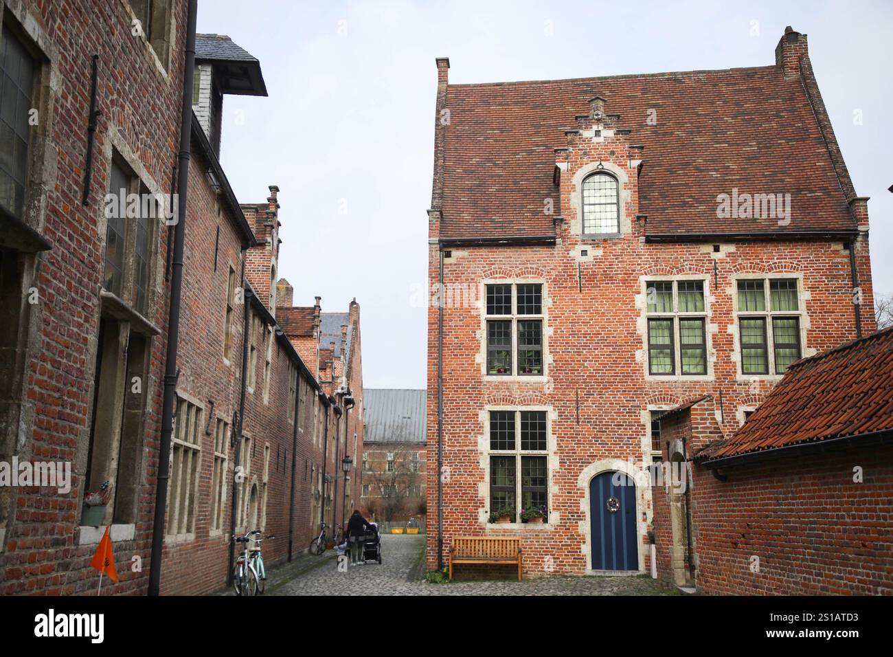 Leuven, Belgium. 05th Jan, 2023. A street in the Great Beguinage of ...