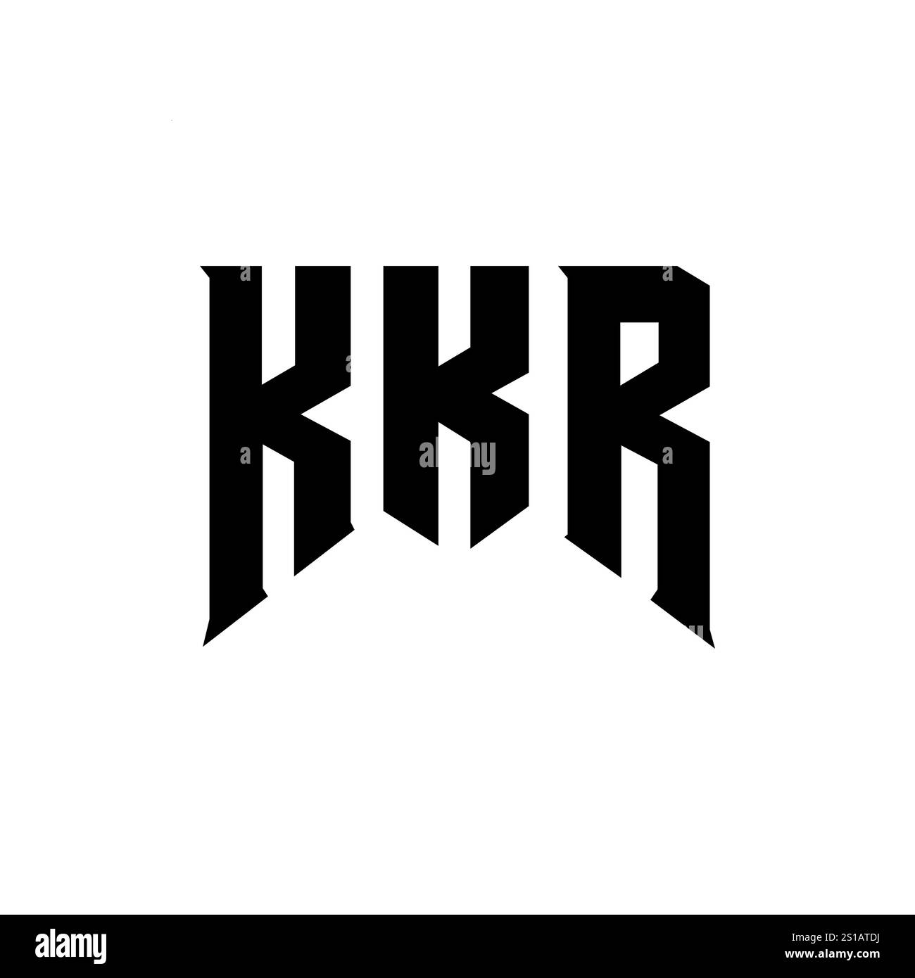 KKR letter logo design for technology company. KKR logo design black ...