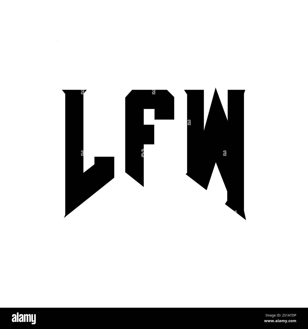 LFW letter logo design for technology company. LFW logo design black ...