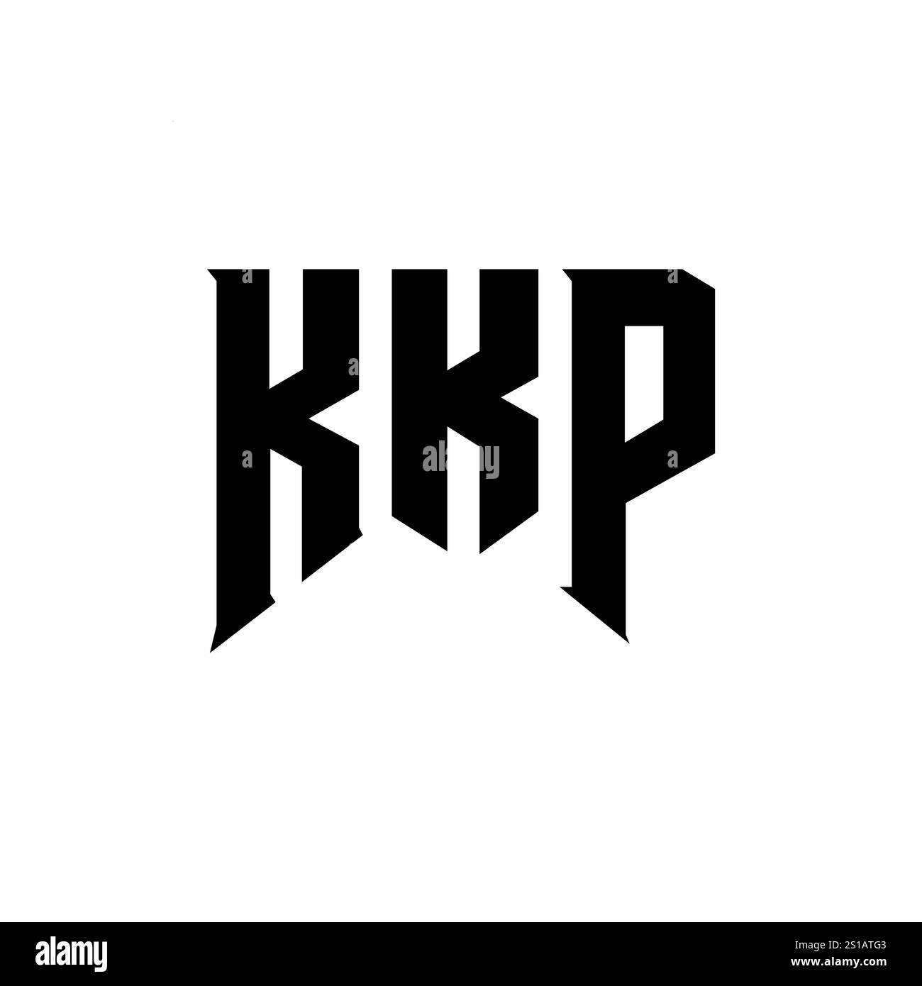 KKP letter logo design for technology company. KKP logo design black ...