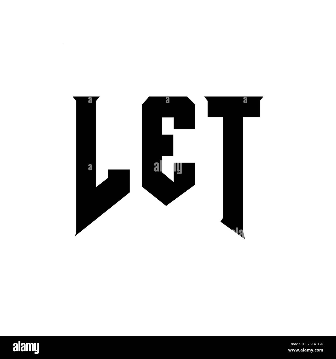 LET letter logo design for technology company. LET logo design black ...