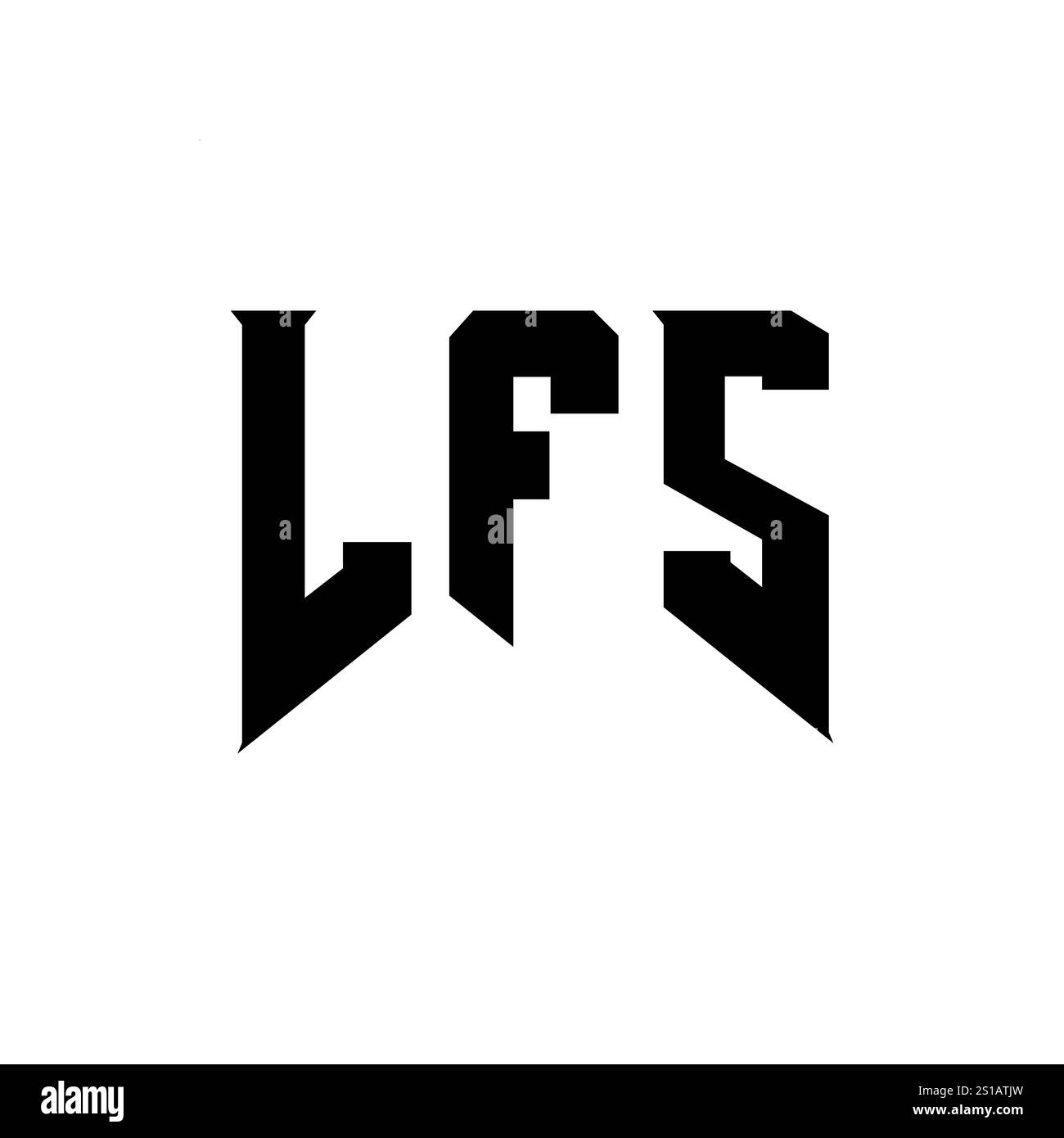 LFS letter logo design for technology company. LFS logo design black ...
