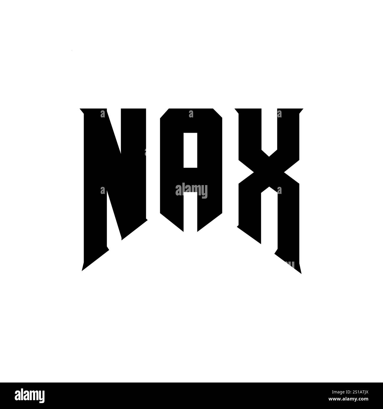 NAX letter logo design for technology company. NAX logo design black ...