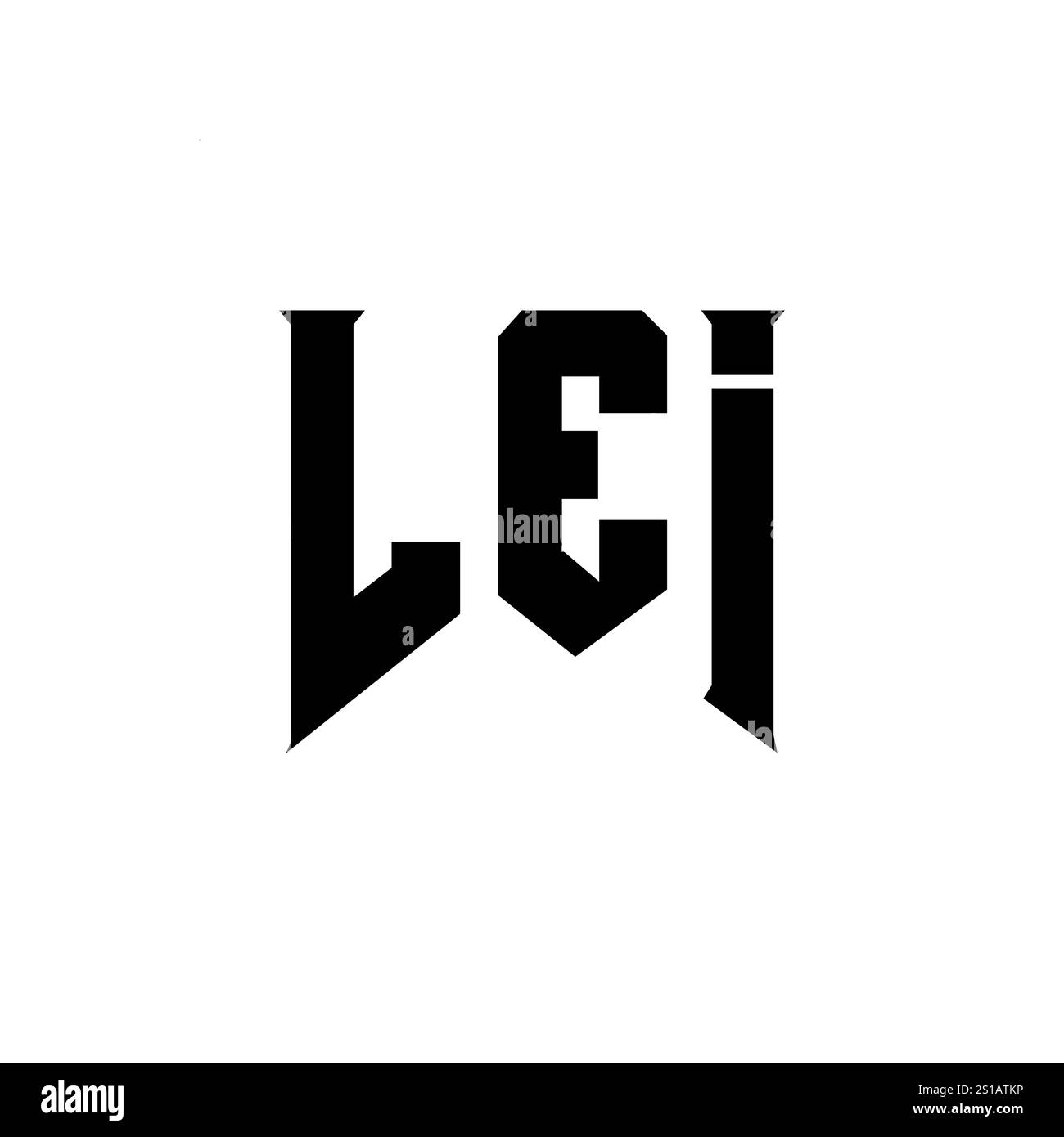 LEI letter logo design for technology company. LEI logo design black ...