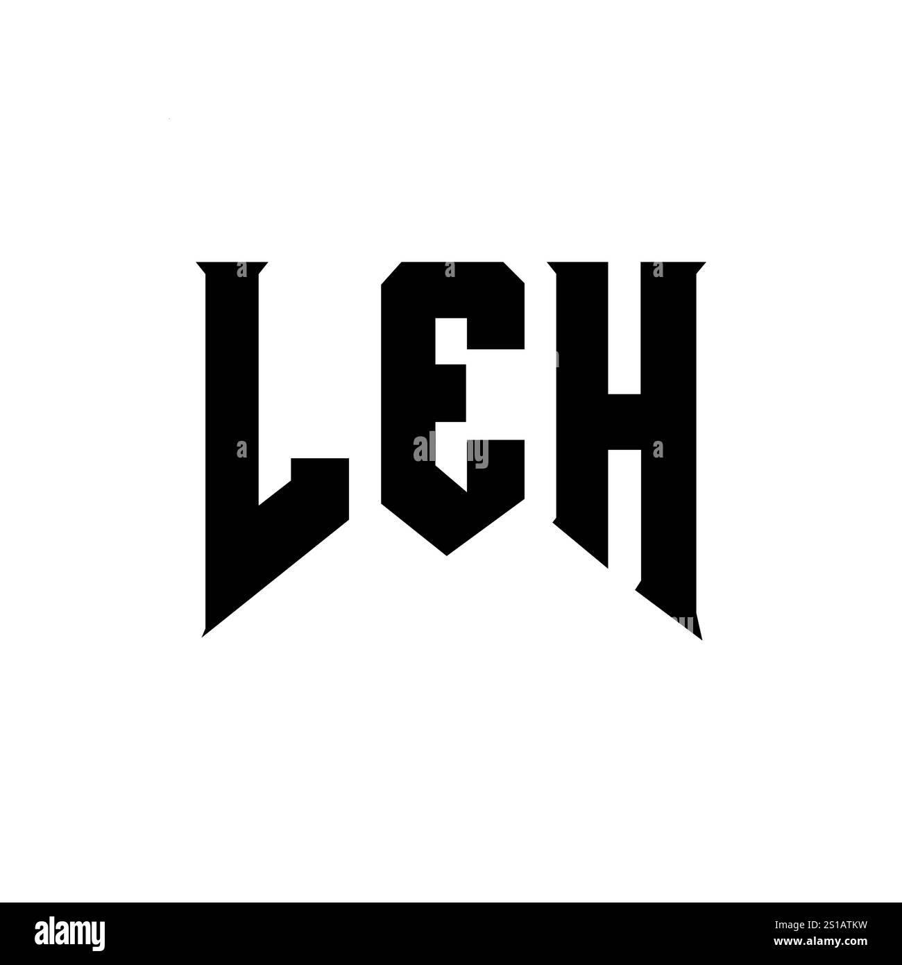 LEH letter logo design for technology company. LEH logo design black ...