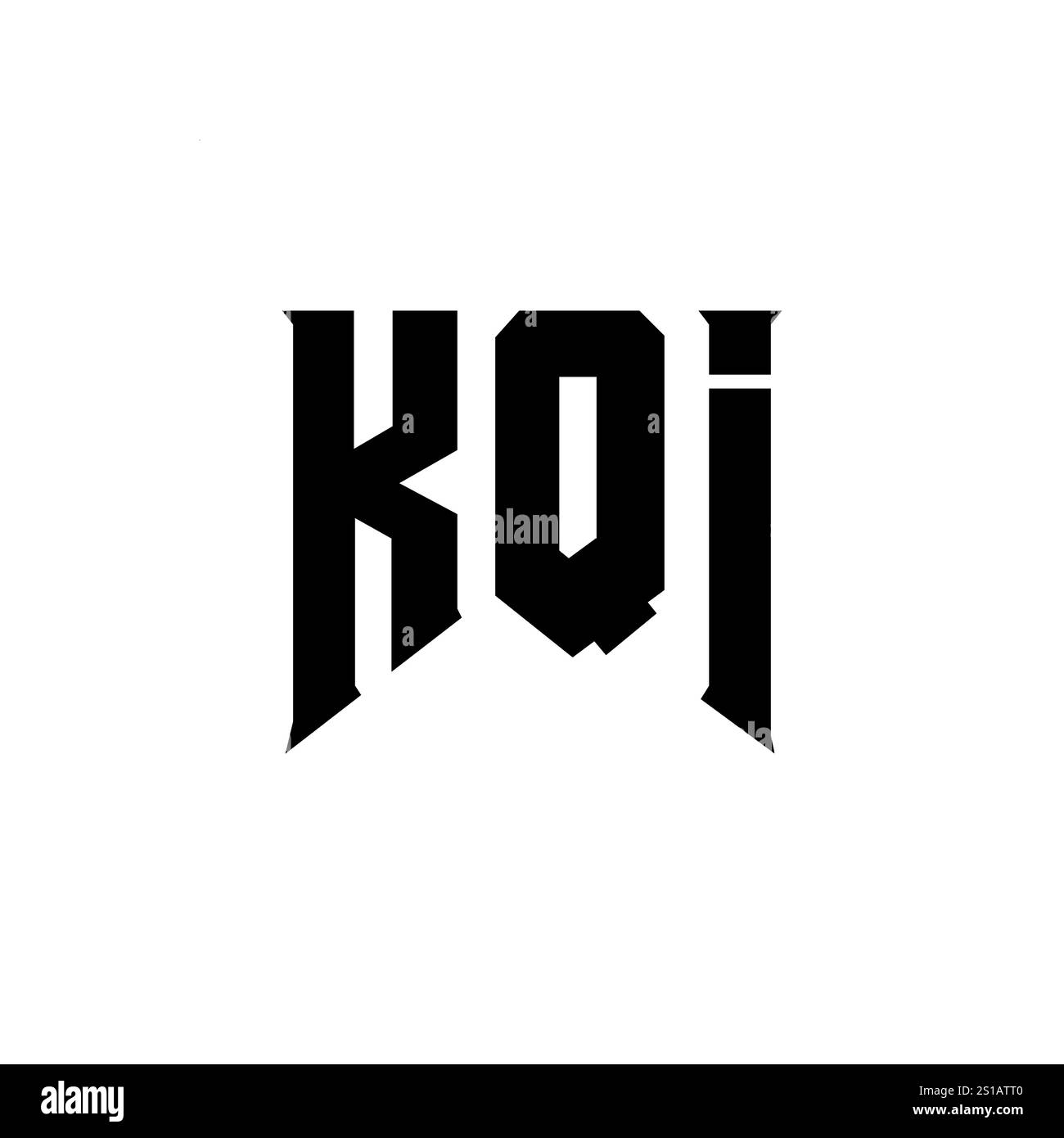 Kqi logo design hi-res stock photography and images - Alamy