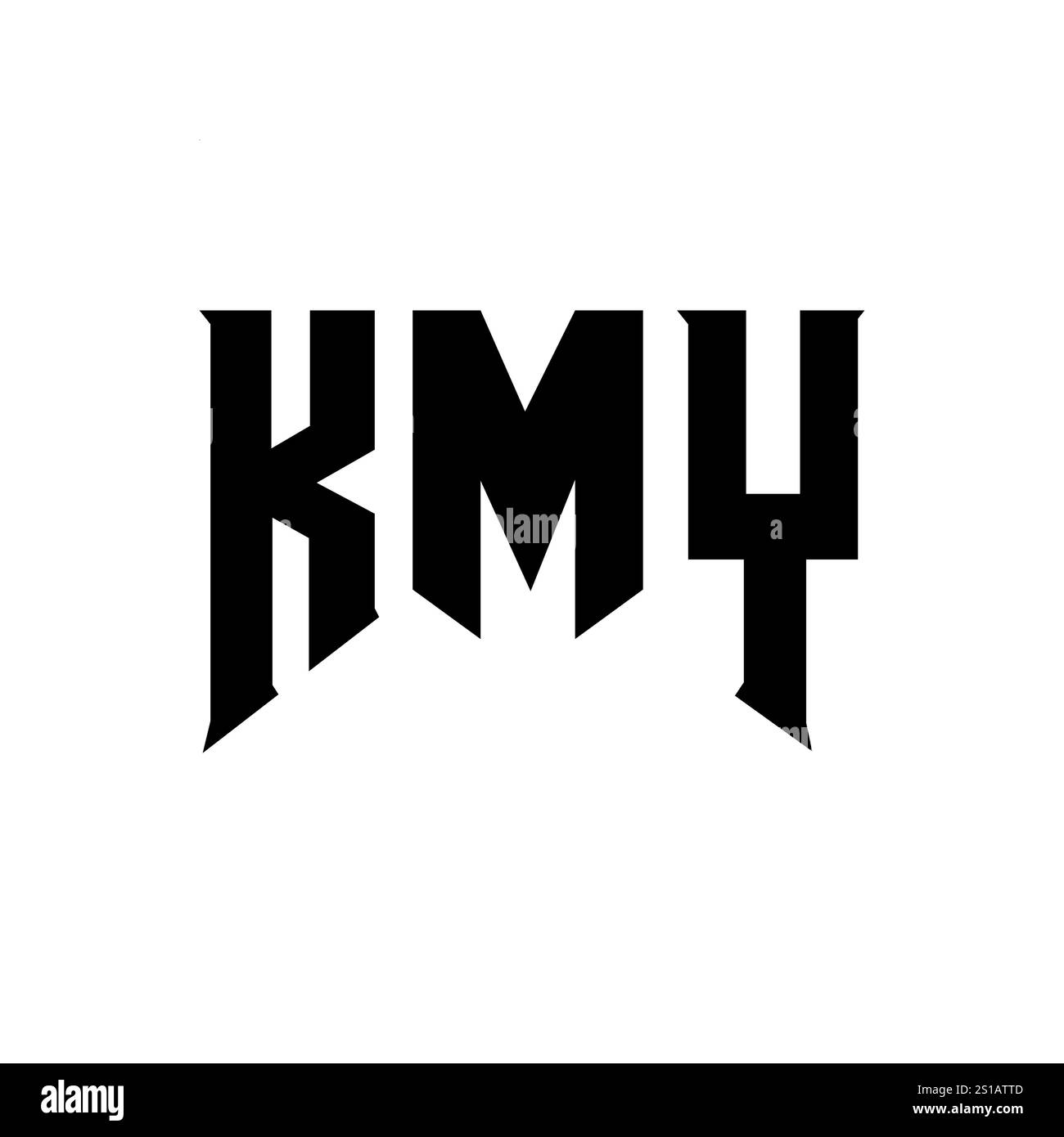 KMY letter logo design for technology company. KMY logo design black ...