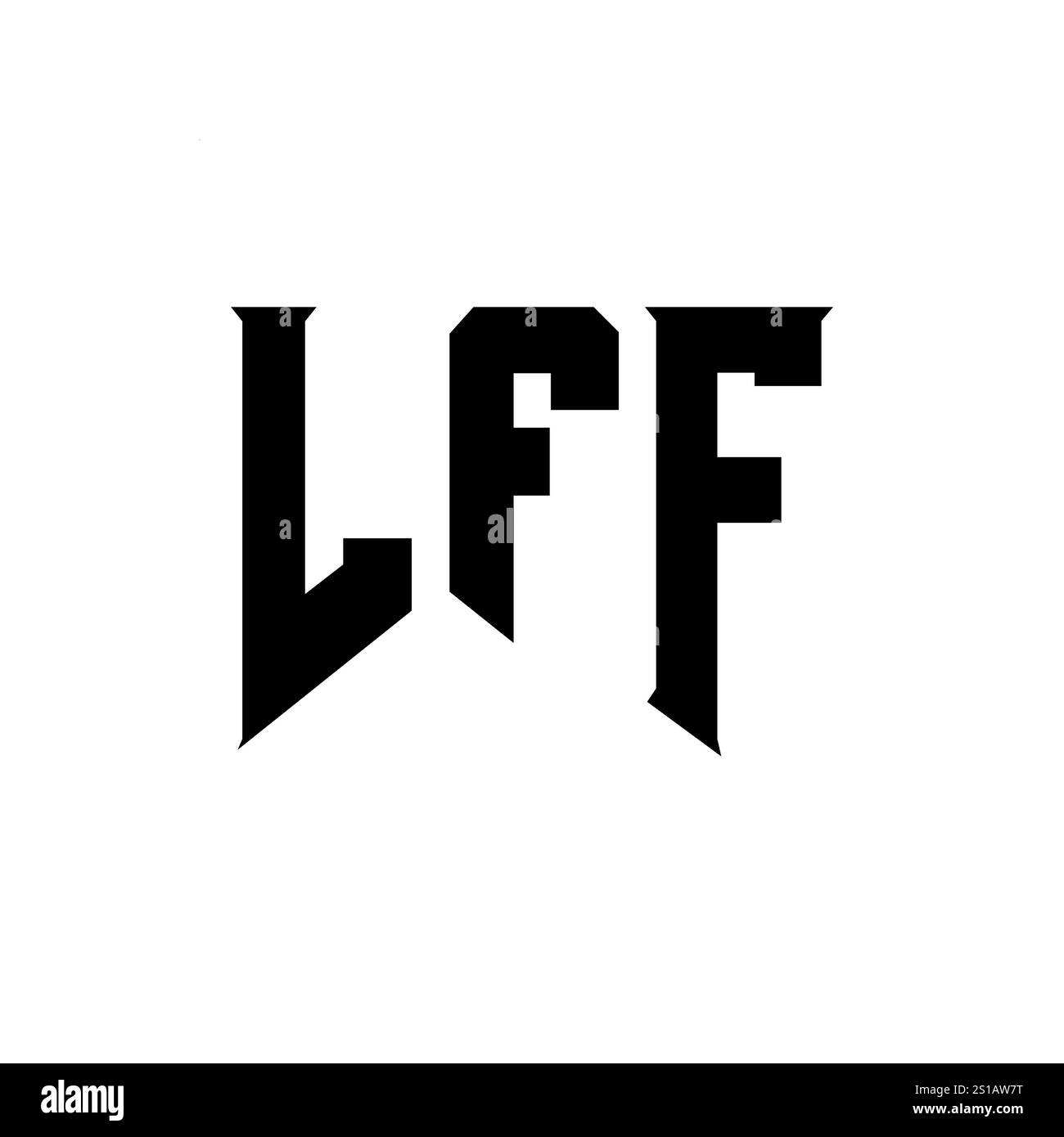 LFF letter logo design for technology company. LFF logo design black ...