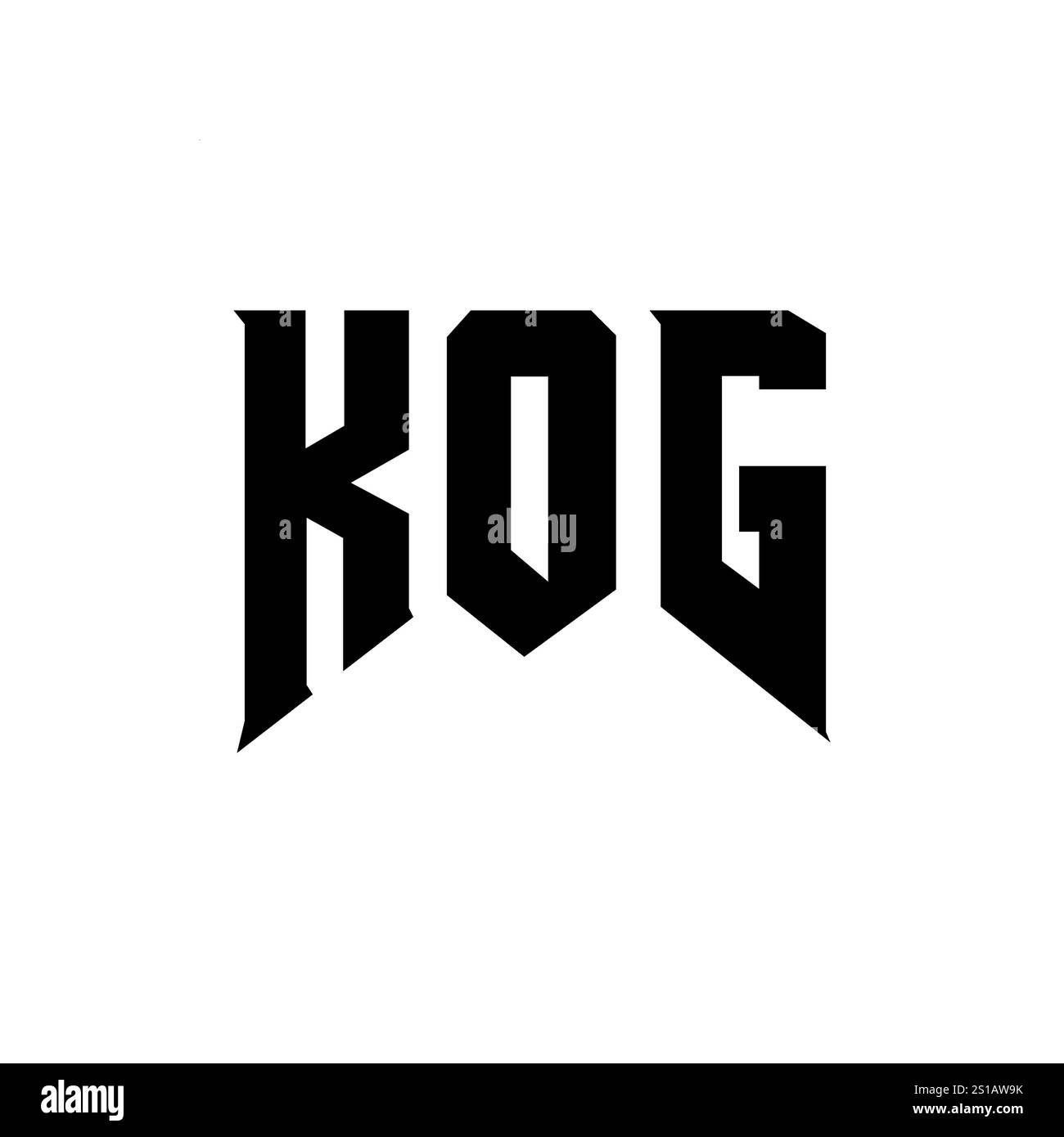 KOG letter logo design for technology company. KOG logo design black ...