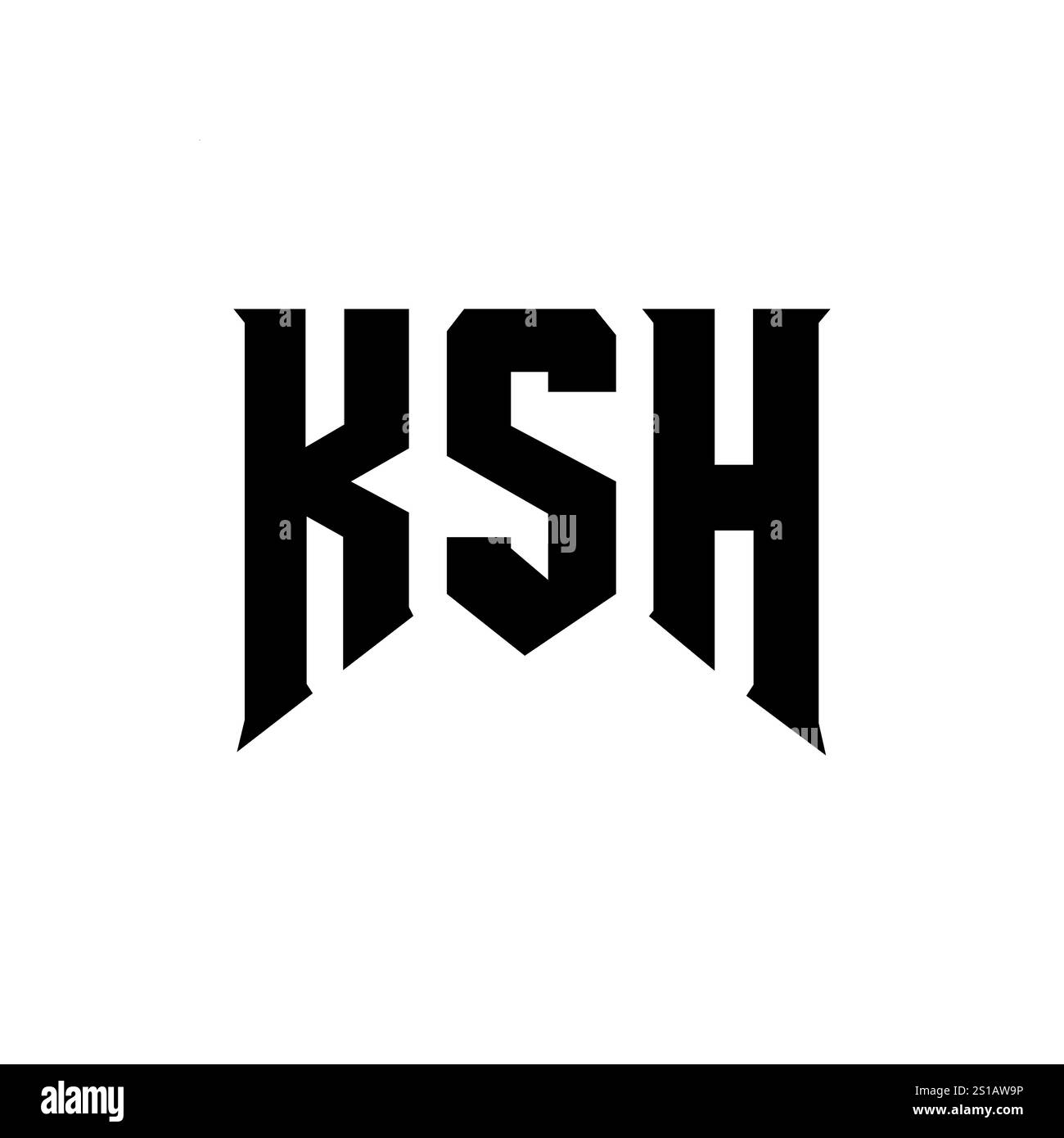 Ksh logo design hi-res stock photography and images - Alamy