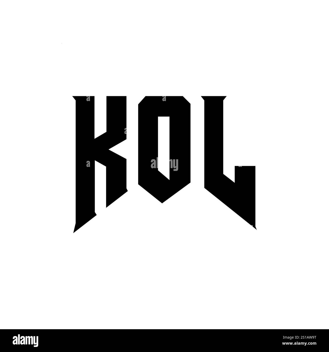 KOL letter logo design for technology company. KOL logo design black ...