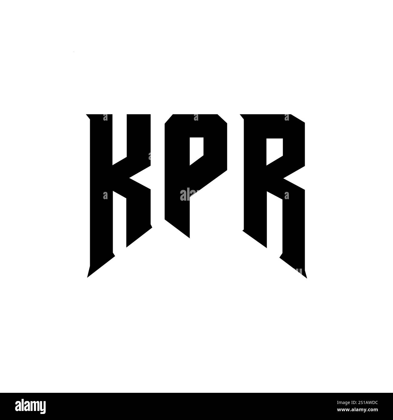 KPR letter logo design for technology company. KPR logo design black ...
