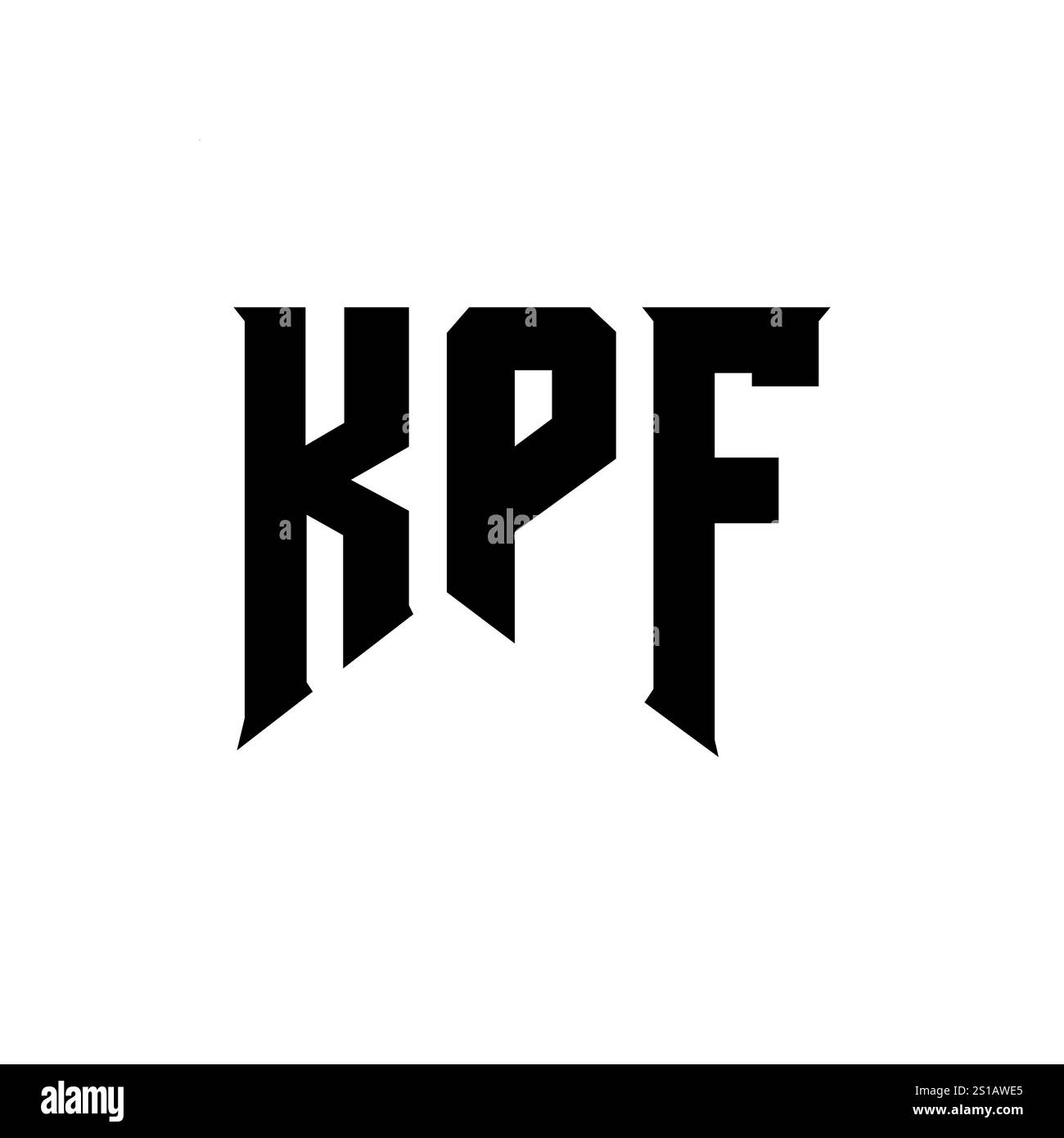 KPF letter logo design for technology company. KPF logo design black ...