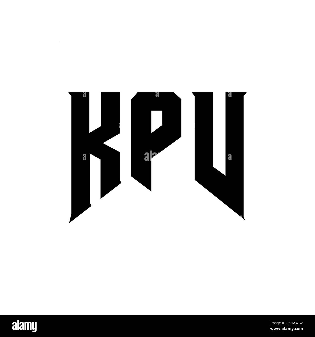 KPV letter logo design for technology company. KPV logo design black ...