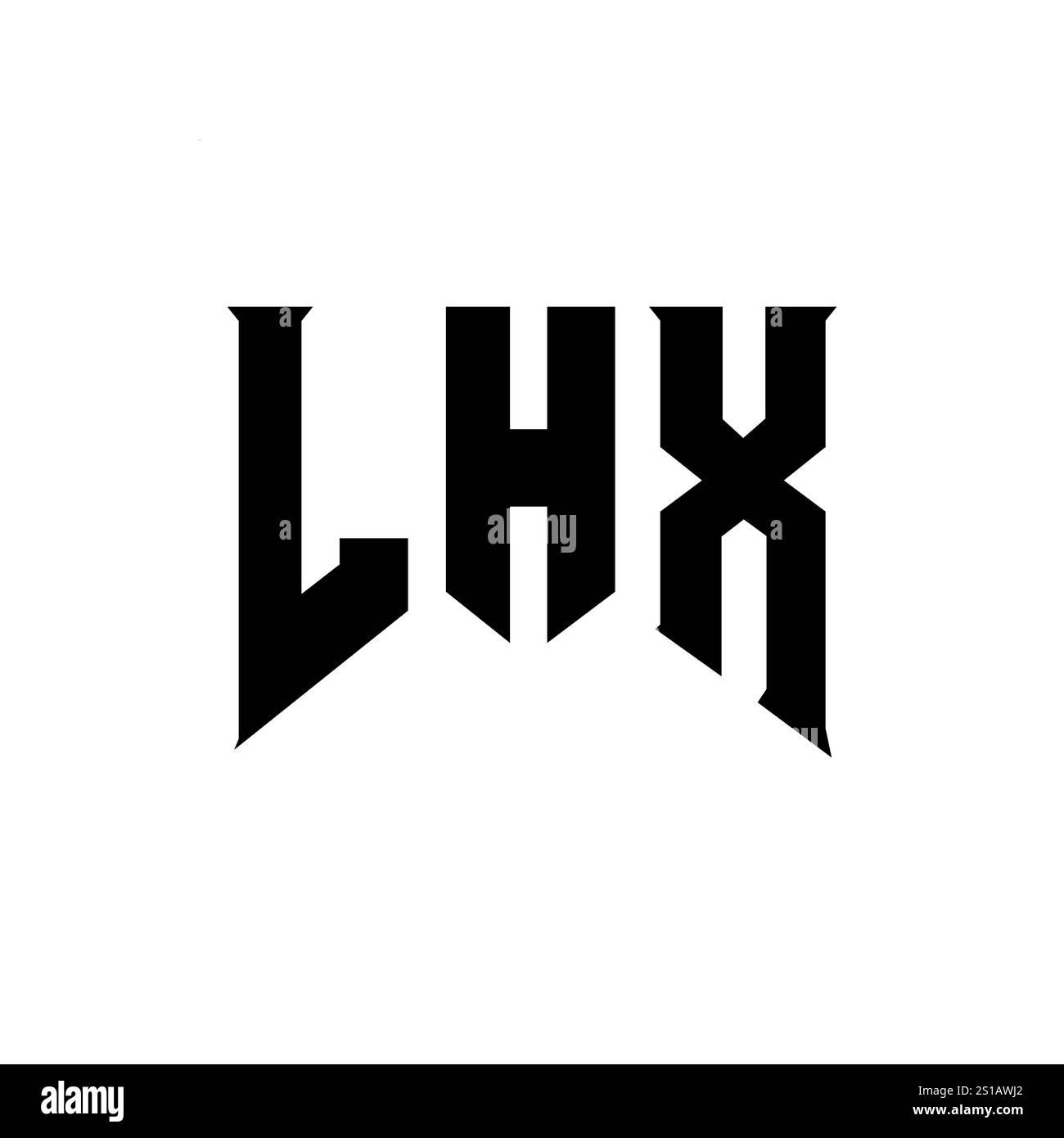 LHX letter logo design for technology company. LHX logo design black ...