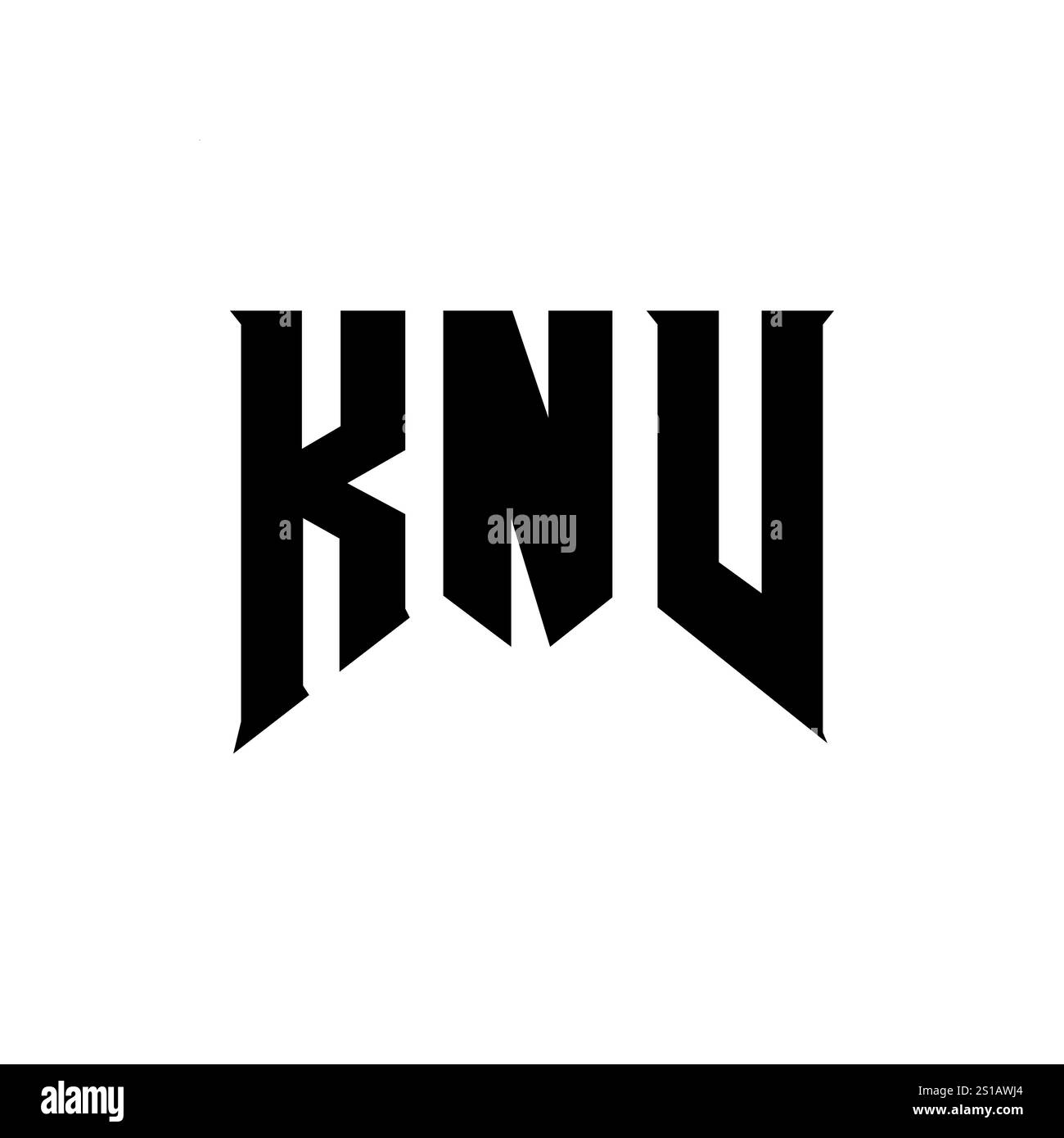 KNV letter logo design for technology company. KNV logo design black ...