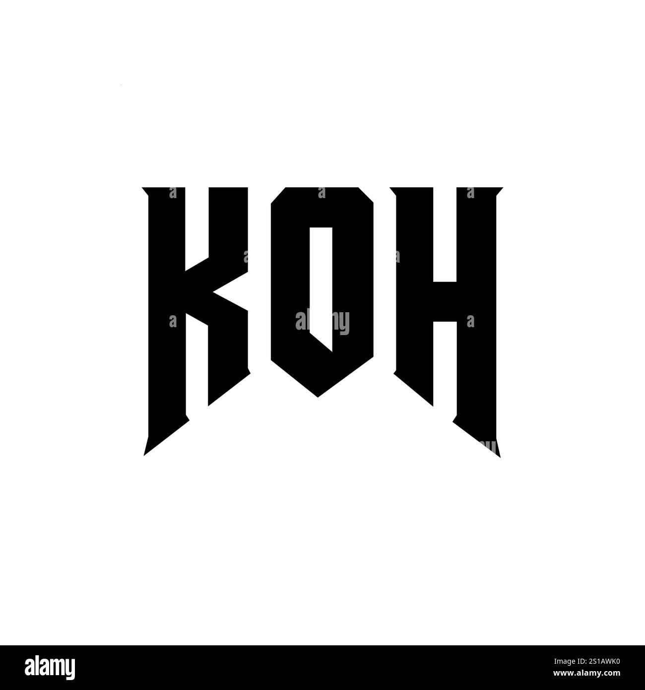KOH letter logo design for technology company. KOH logo design black ...