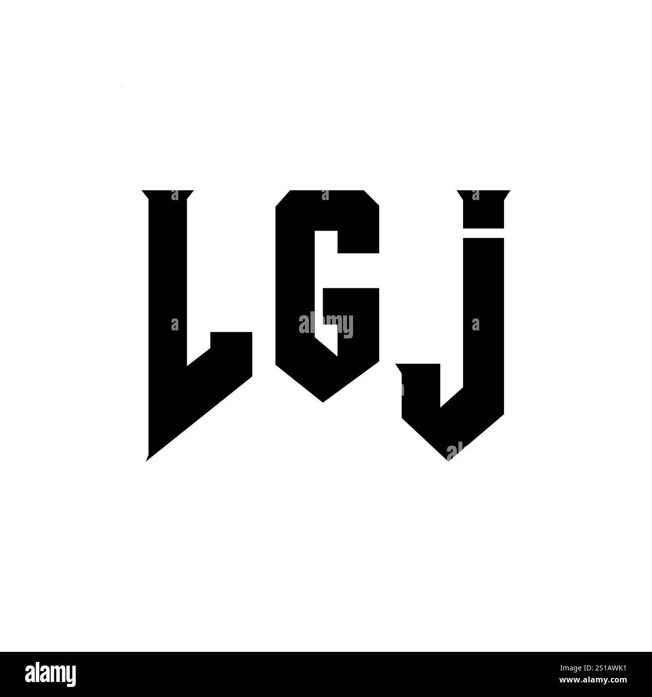 LGJ letter logo design for technology company. LGJ logo design black ...