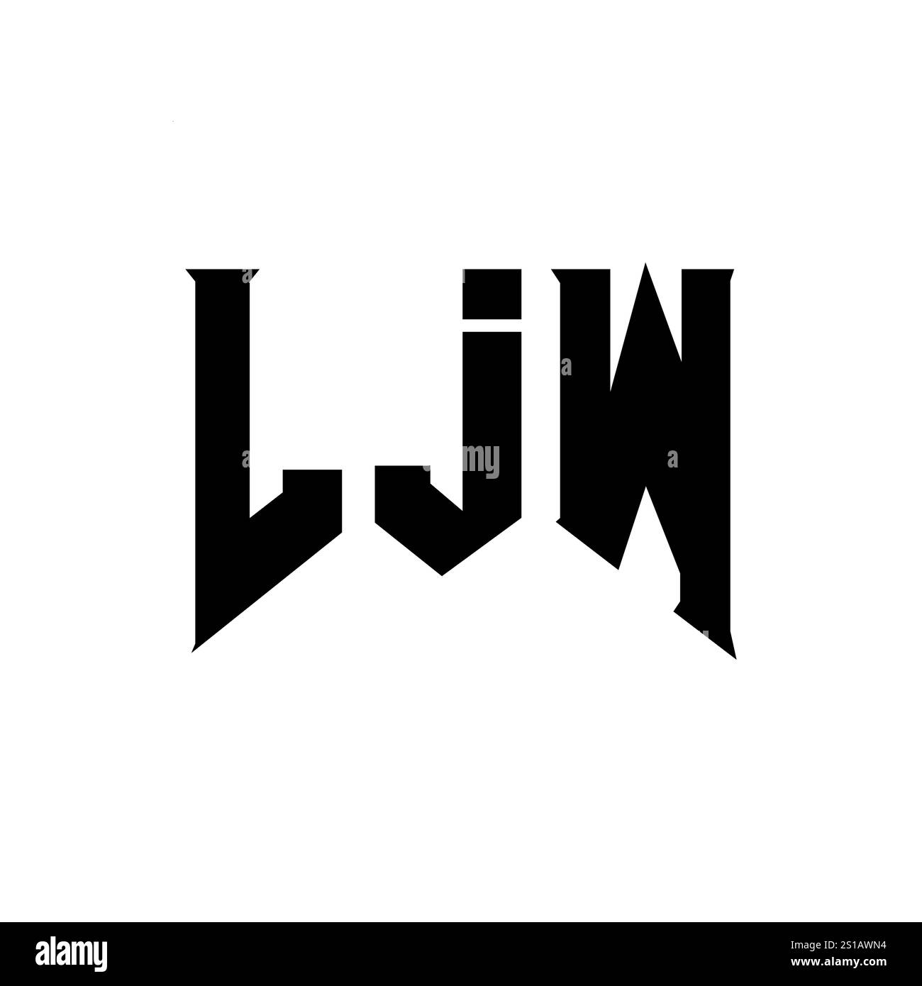 Ljw logo design Black and White Stock Photos & Images - Alamy