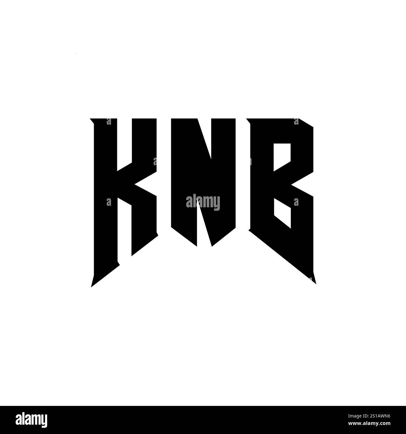 KNB letter logo design for technology company. KNB logo design black ...