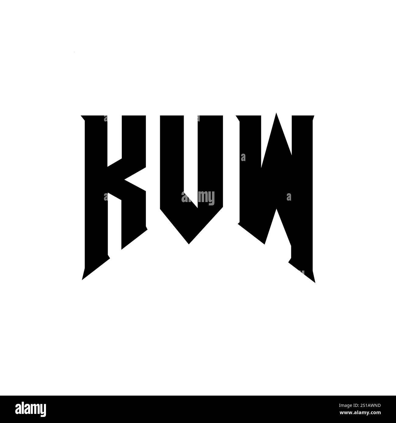 KVW letter logo design for technology company. KVW logo design black ...