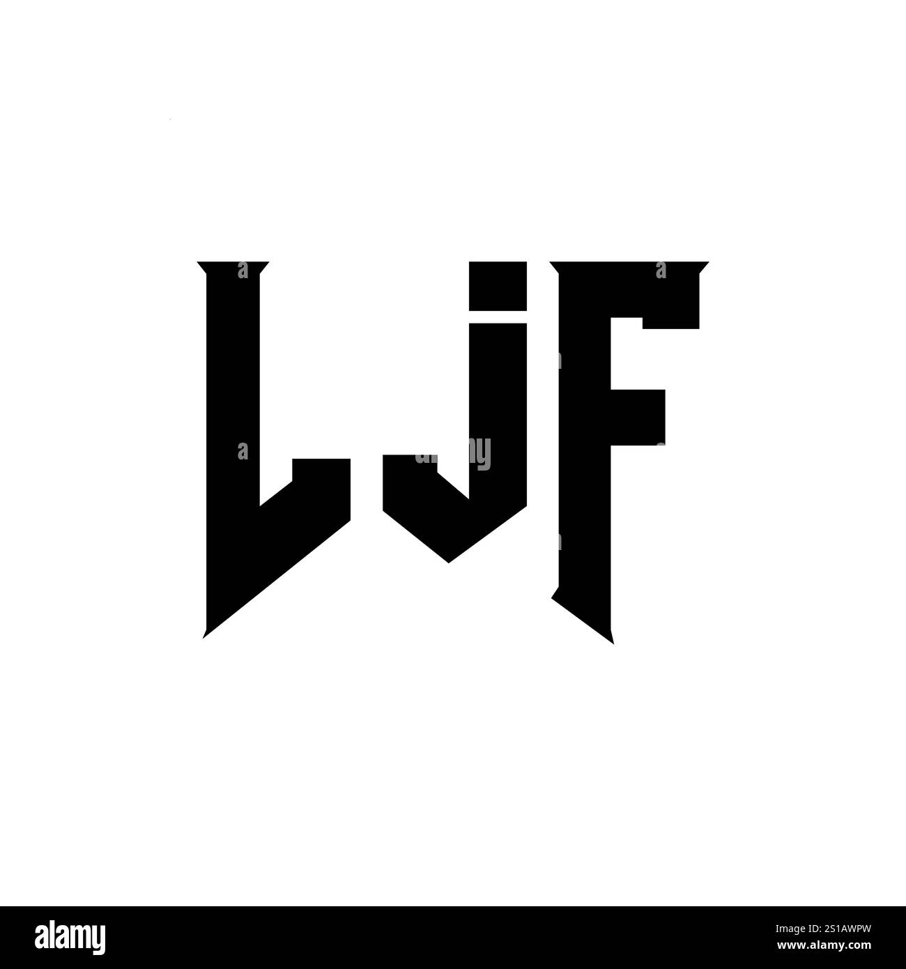 LJF letter logo design for technology company. LJF logo design black ...
