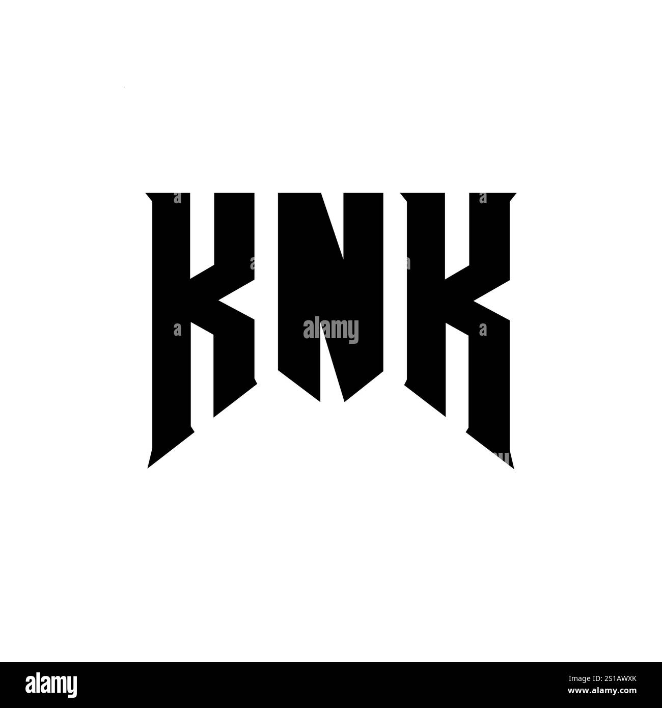 Knk logo design Stock Vector Images - Alamy