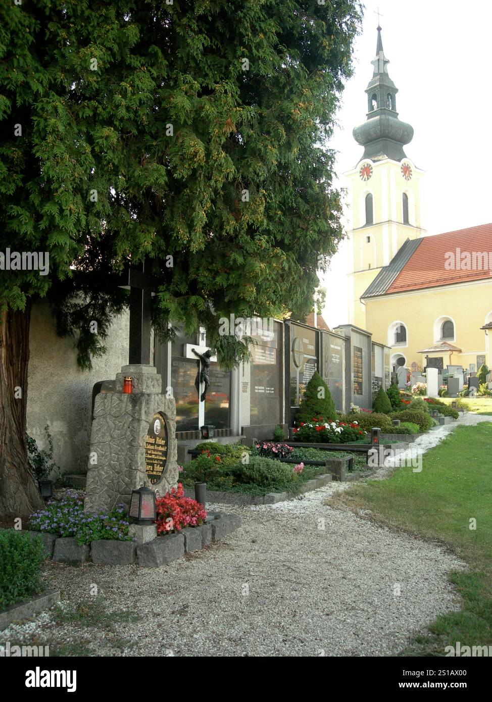 11th August 2008 The grave of Adolf Hitler's parents, Alois and Klara ...