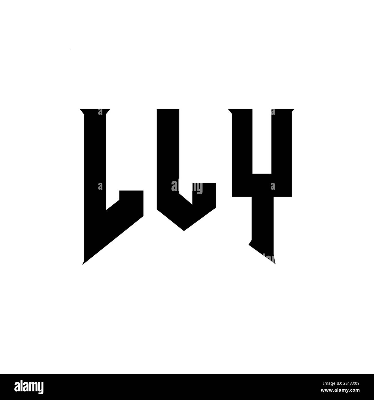 LLY letter logo design for technology company. LLY logo design black ...
