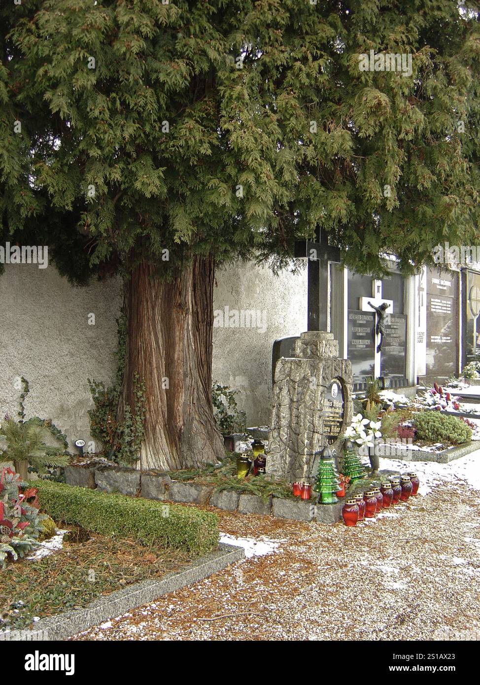 14th February 2009 The grave of Adolf Hitler's parents, Alois and Klara ...
