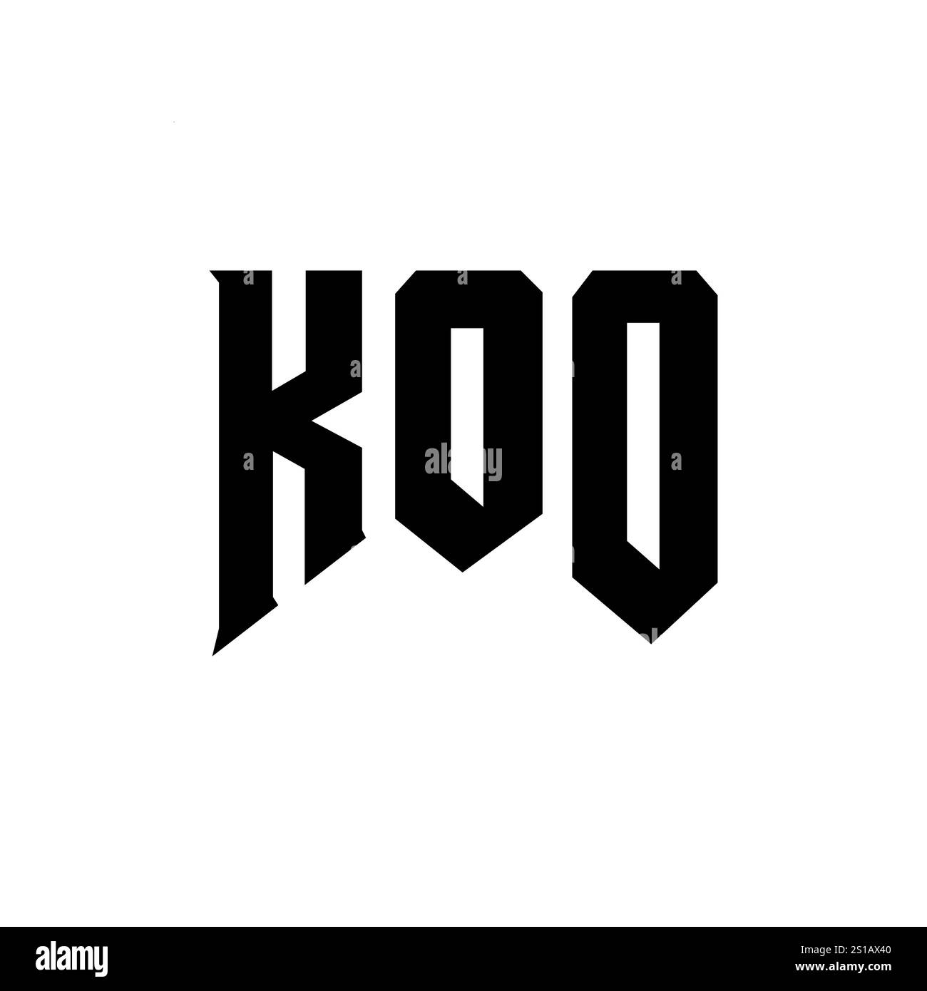 KOO letter logo design for technology company. KOO logo design black ...
