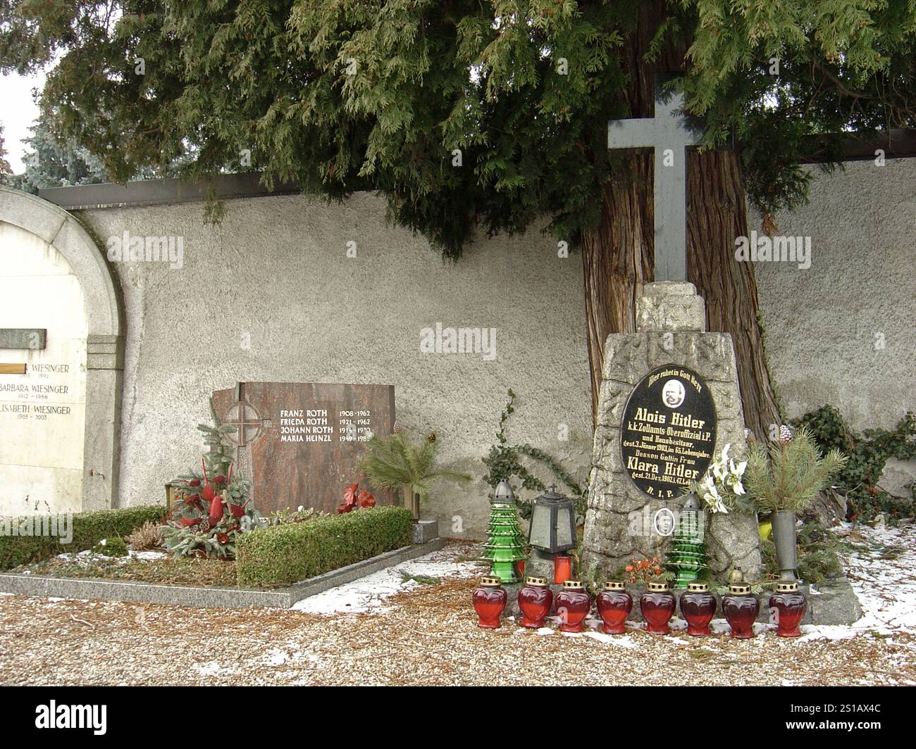 14th February 2009 The grave of Adolf Hitler's parents, Alois and Klara ...