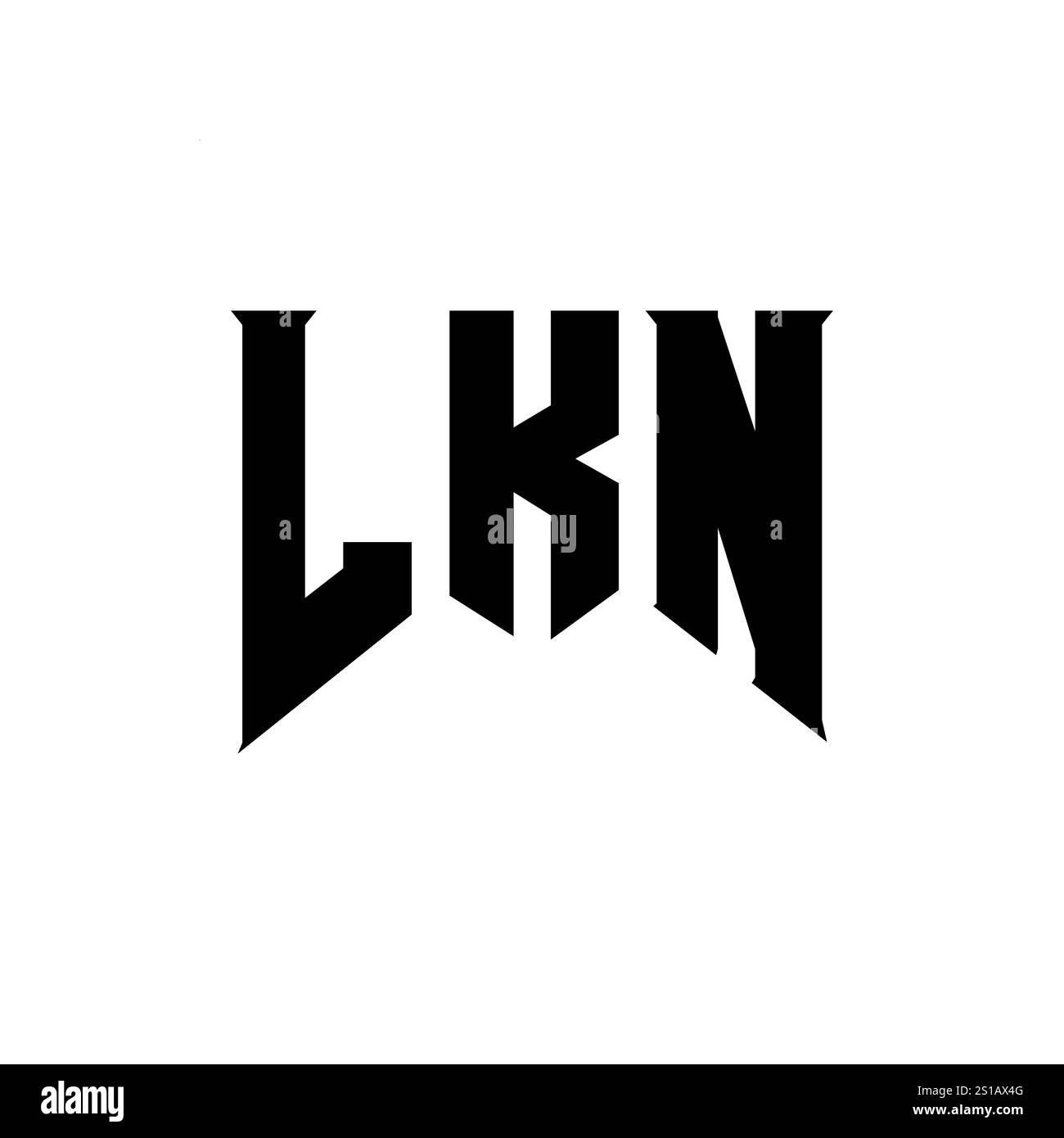 Lkn logo design hi-res stock photography and images - Alamy