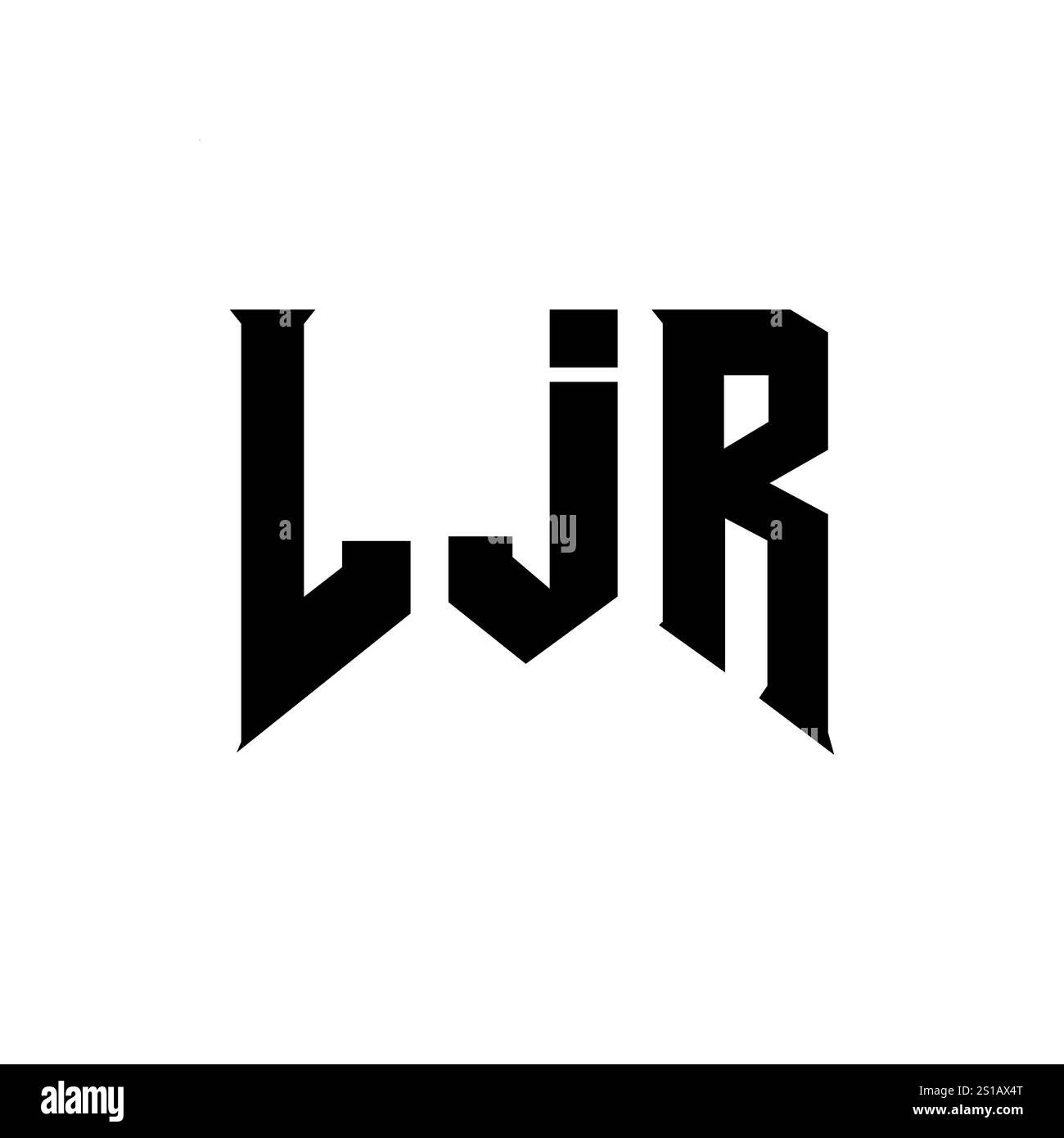 LJR letter logo design for technology company. LJR logo design black ...