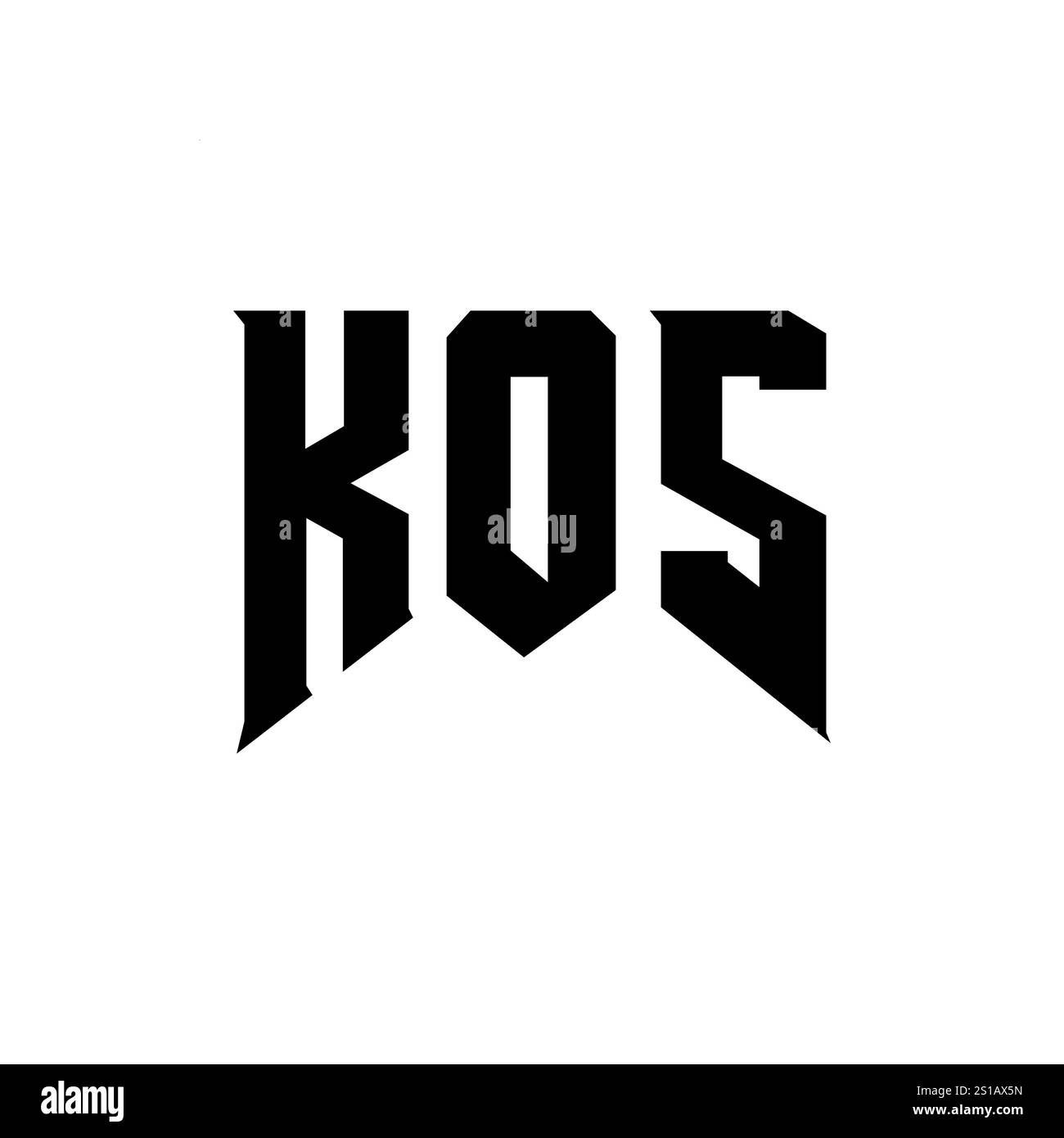 KOS letter logo design for technology company. KOS logo design black ...