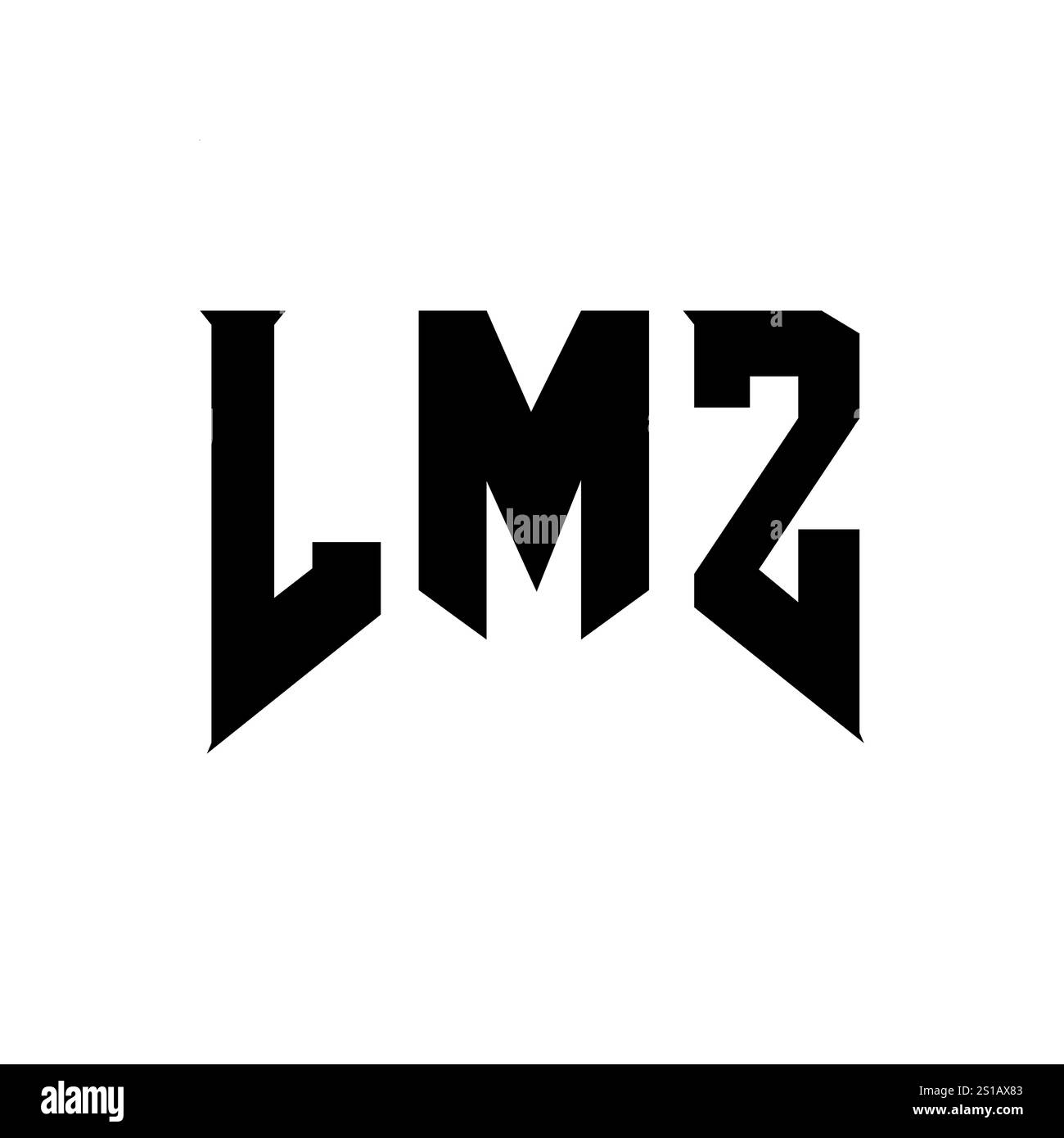 Lmz logo design Stock Vector Images - Alamy