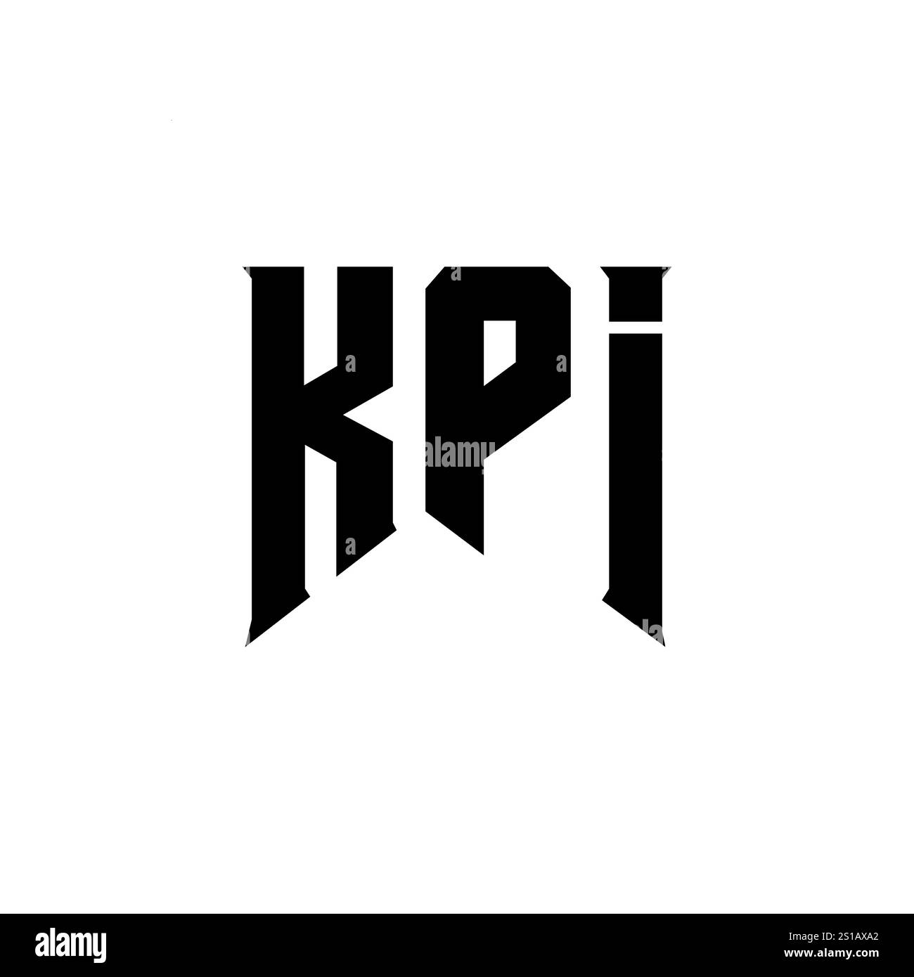 KPI letter logo design for technology company. KPI logo design black ...