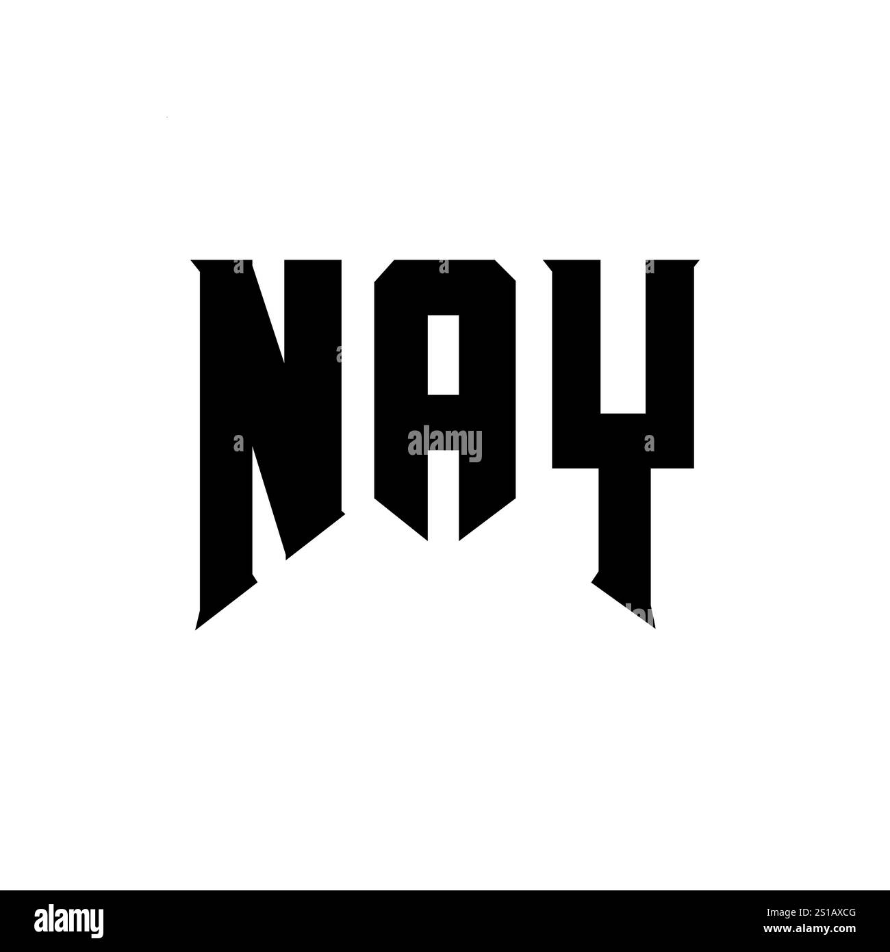 Nay logo design hi-res stock photography and images - Alamy