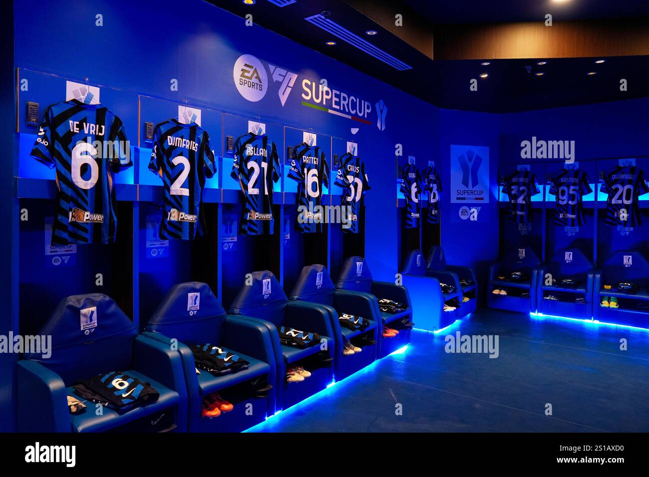 Riyadh, Saudi Arabia. 02nd Jan, 2025. Inside the Inter dressing room ...