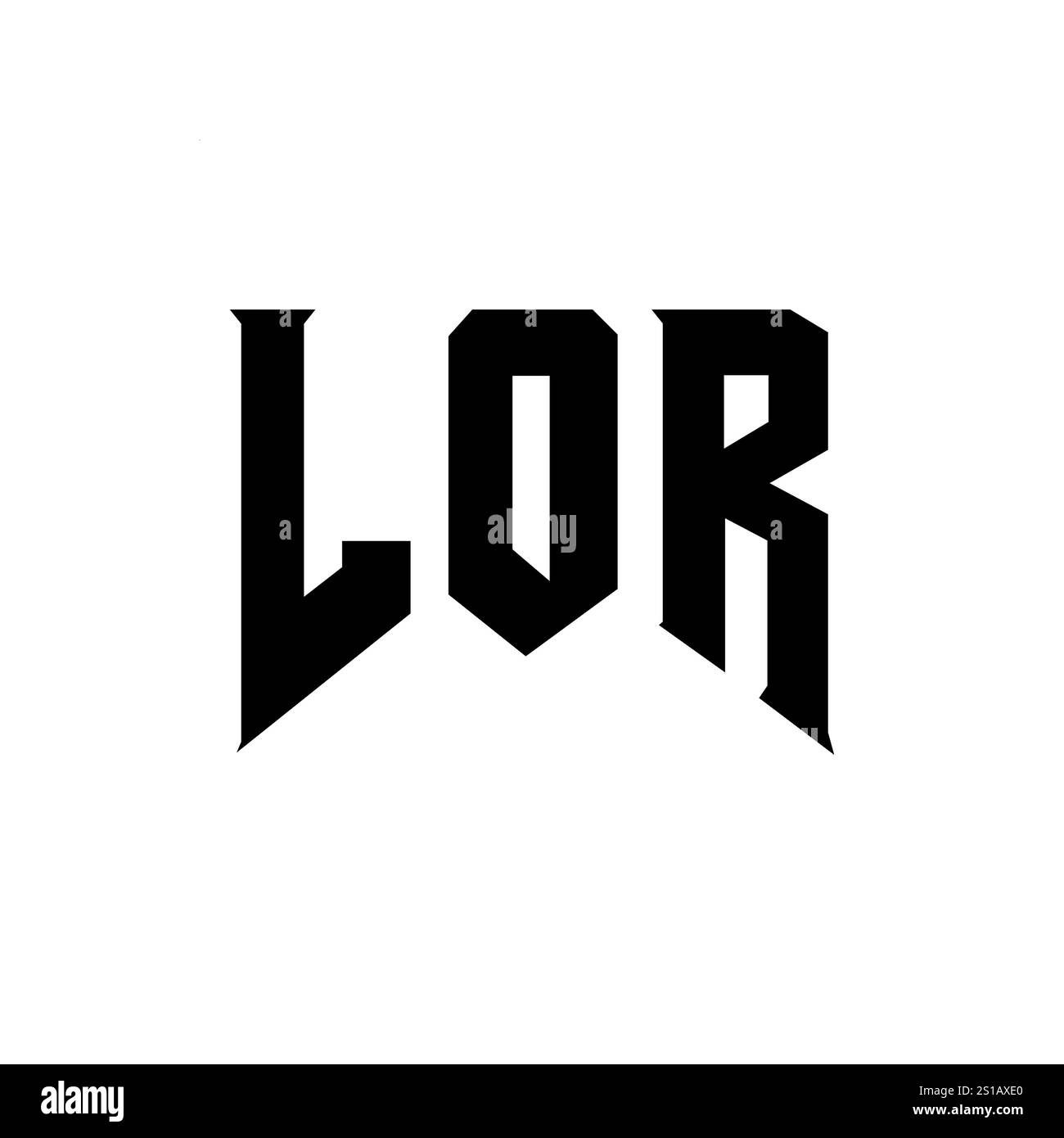 LOR letter logo design for technology company. LOR logo design black ...