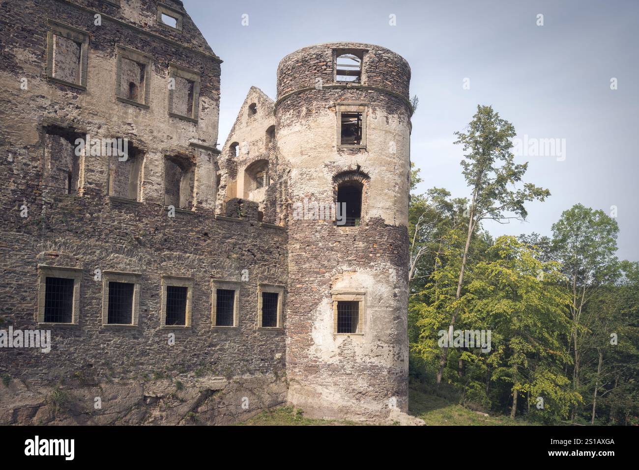 Explore the enchanting ruins of Swiny Castle in Poland, a natural ...
