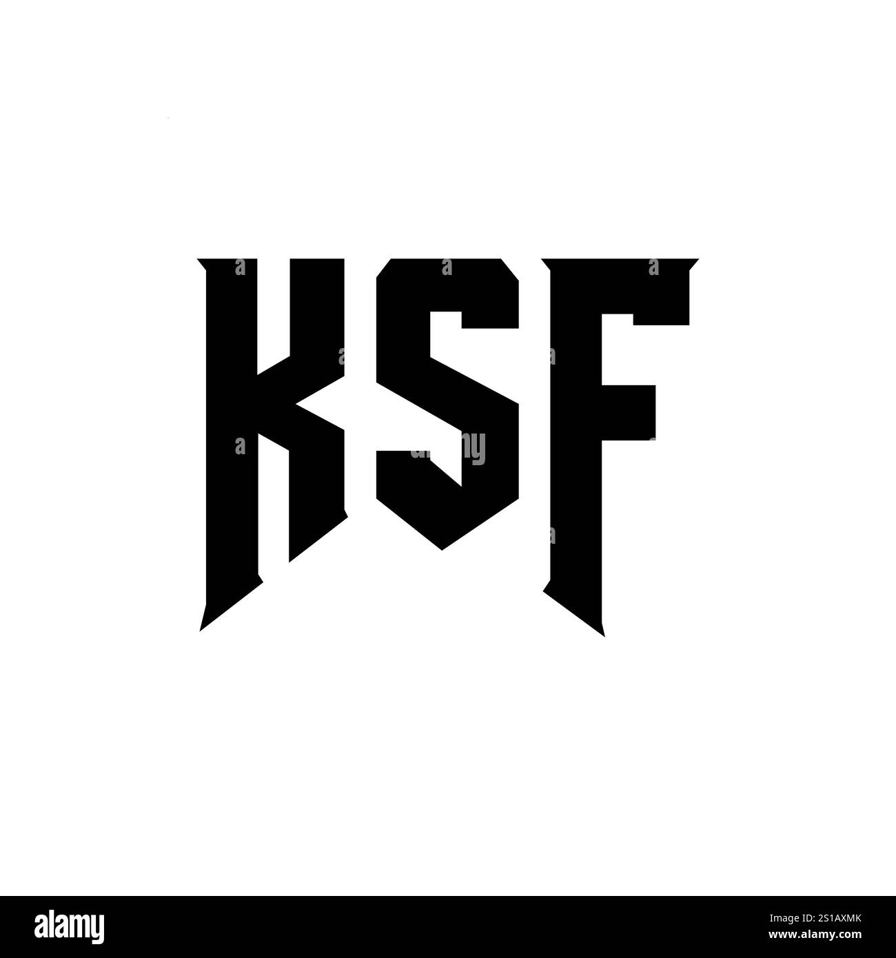KSF letter logo design for technology company. KSF logo design black ...