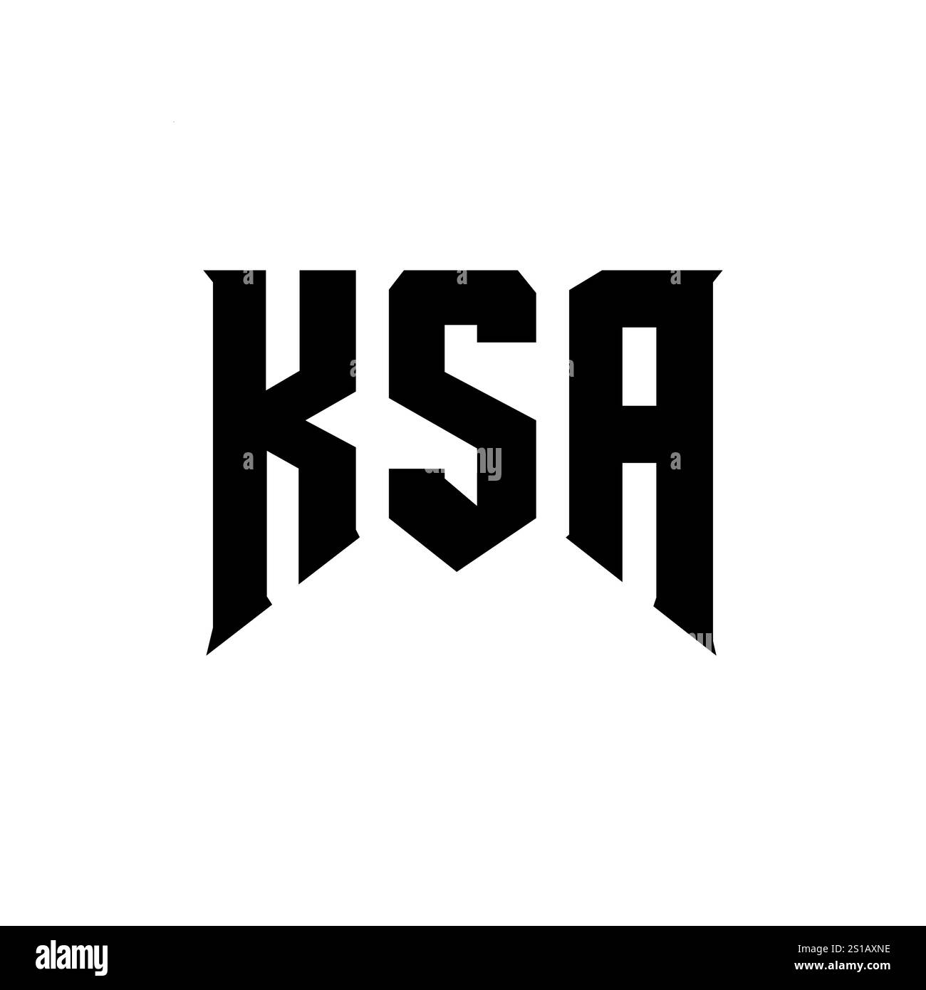 KSA letter logo design for technology company. KSA logo design black ...